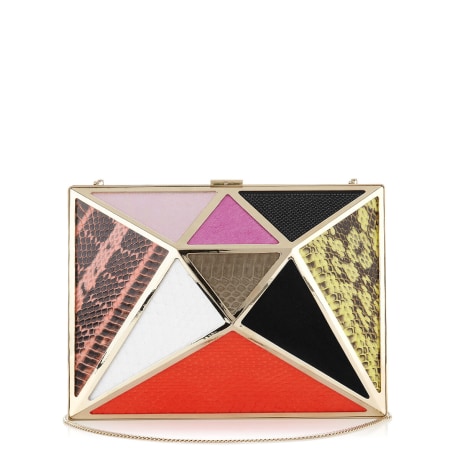 Multi Elaphe and Material Clutch Bag | Cruise 2013 | JIMMY CHOO
