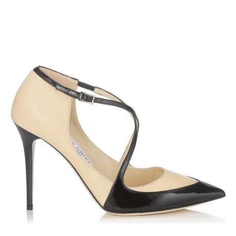 Swan Leather and Black Patent Pointy Toes | Mallow | Pre Fall 14 ...