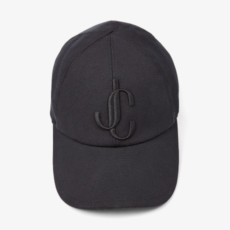 Black Cotton-canvas Baseball Cap with JC Logo | JC Baseball Cap| Autumn ...