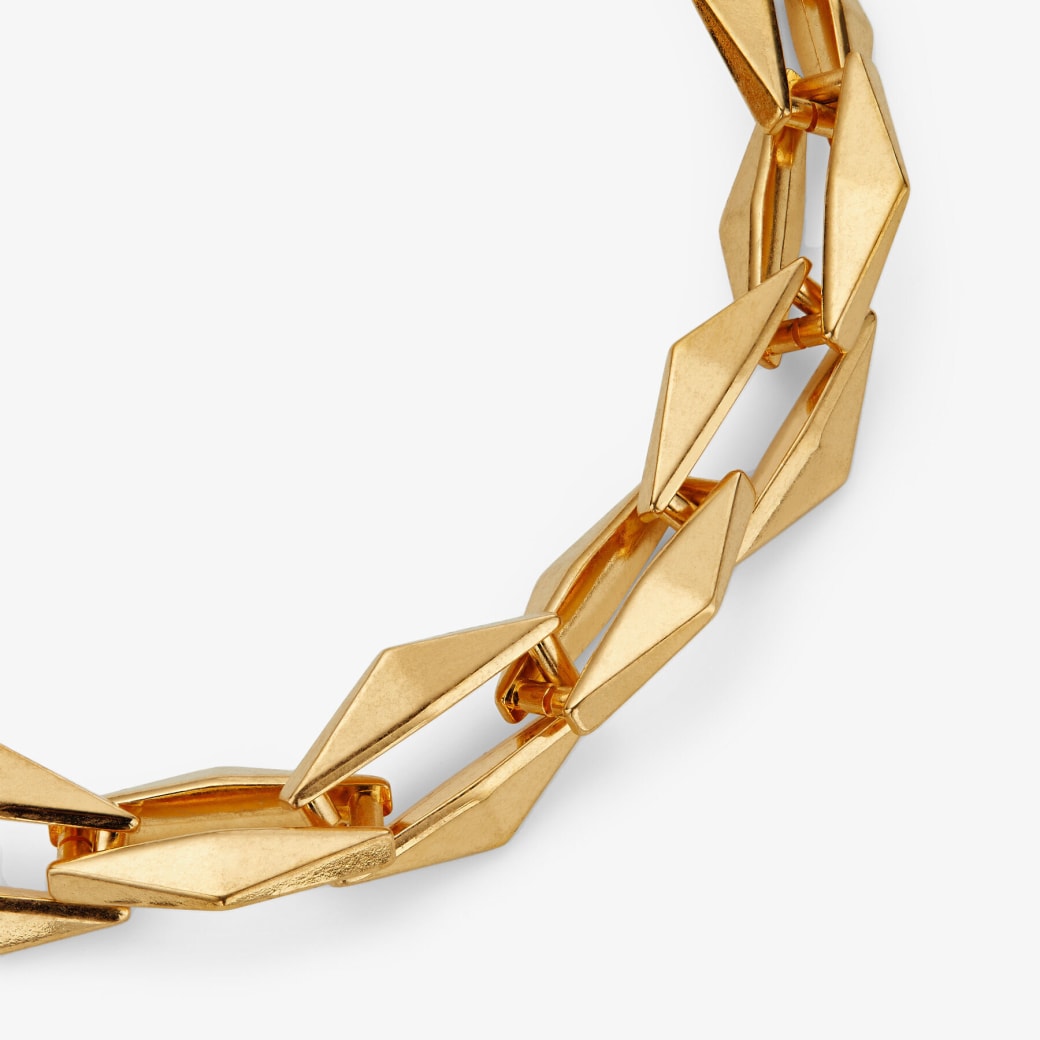 Gold-Finish Diamond Chain Necklace | Diamond | Jewellery Collection ...