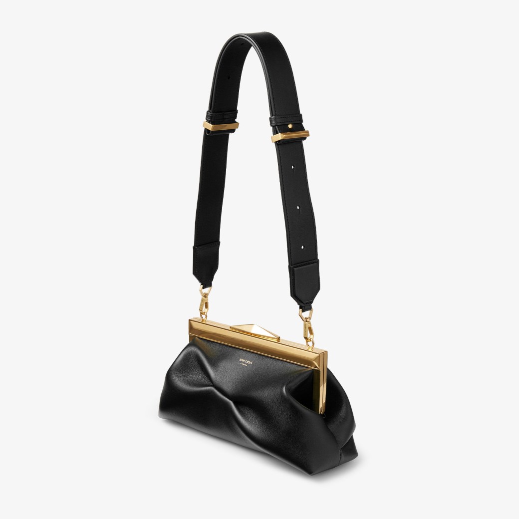 Diamond | Black Leather Bag Strap | New Collection| JIMMY CHOO AU