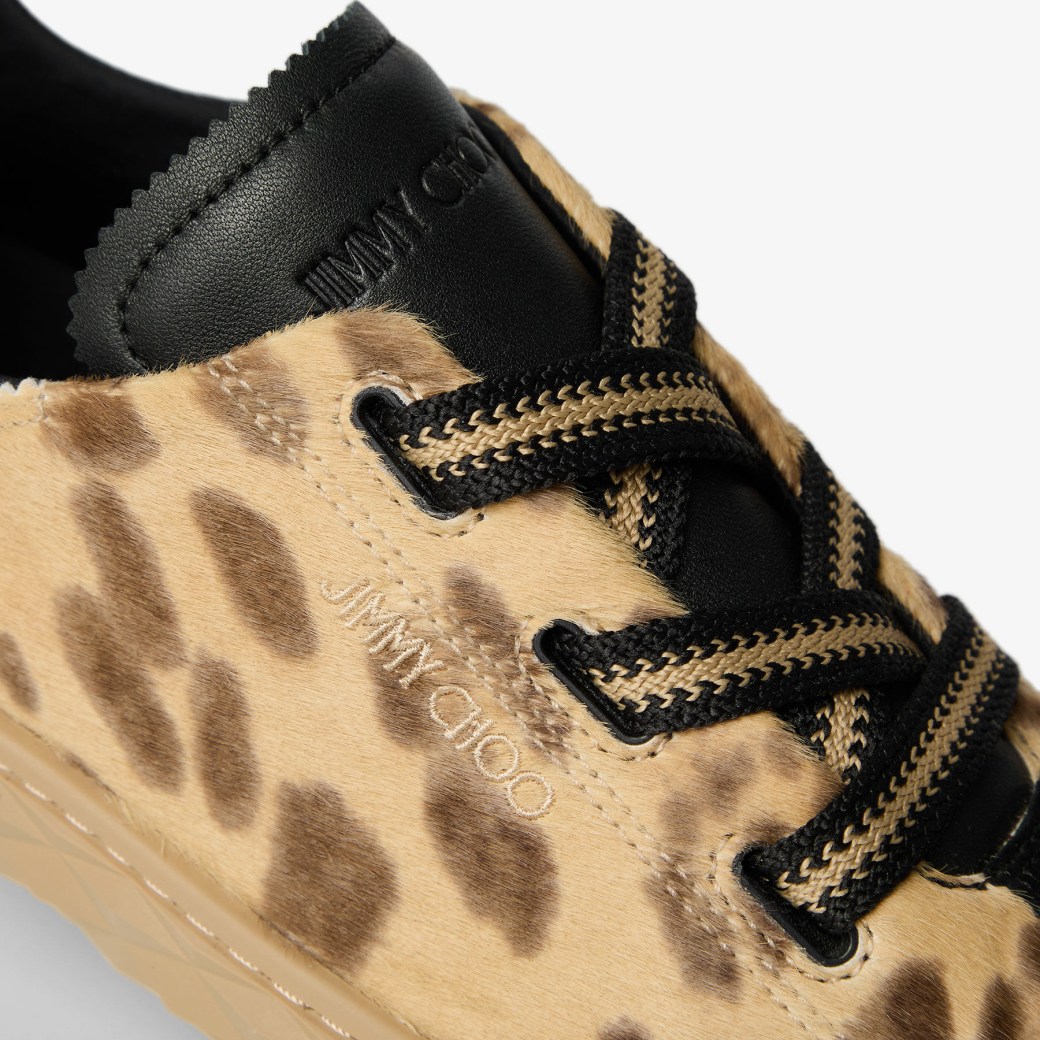 Diamond Light Flex/F | Natural Leopard Print Pony Leather Trainers ...