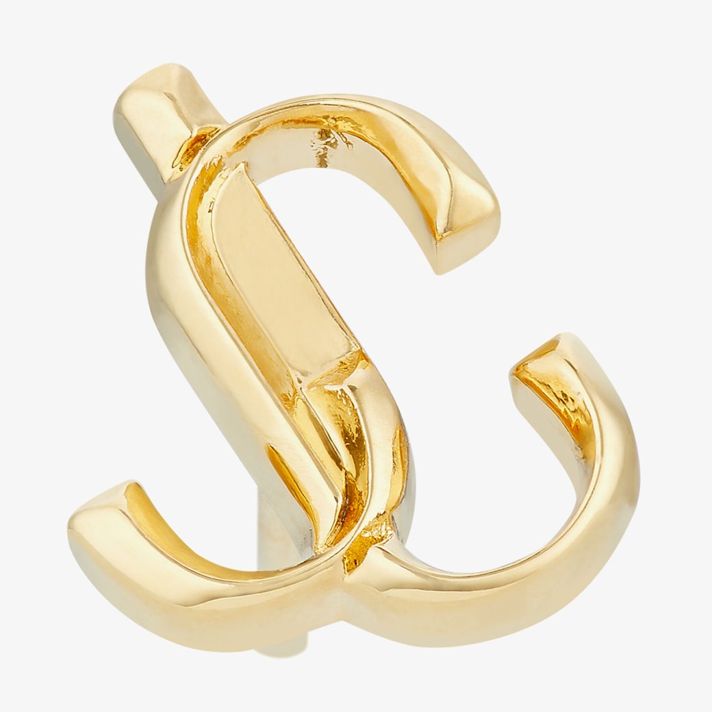 Gold-Finish Metal JC Mini Stud Earrings | JC Mini Studs | Jewellery ...