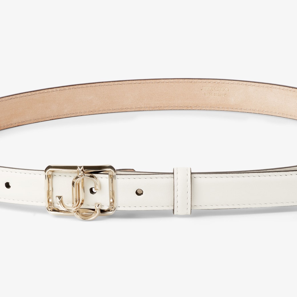 JC Square Belt | Latte Calf Leather JC Square-Buckle Belt | New ...