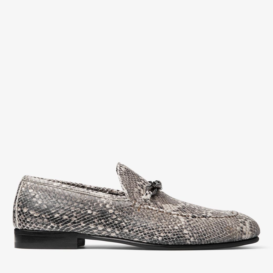 Marti Reverse|Grey Mix Snake Print Shoe| JIMMY CHOO