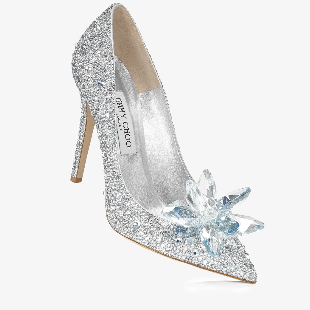 Crystal Covered Pointy Toe Pump | AVRIL | JIMMY CHOO