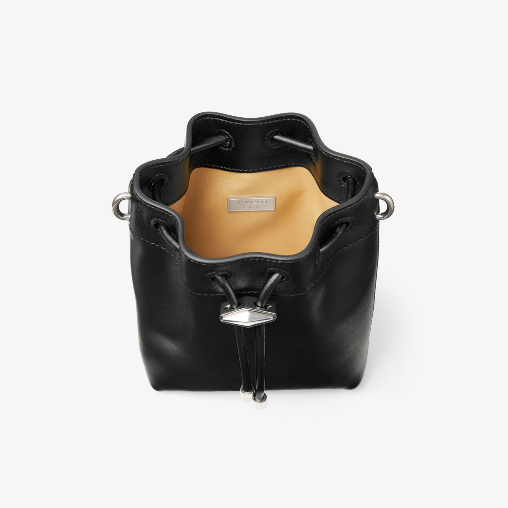 Cinch Mini | Black Calf Leather Mini Bag| JIMMY CHOO
