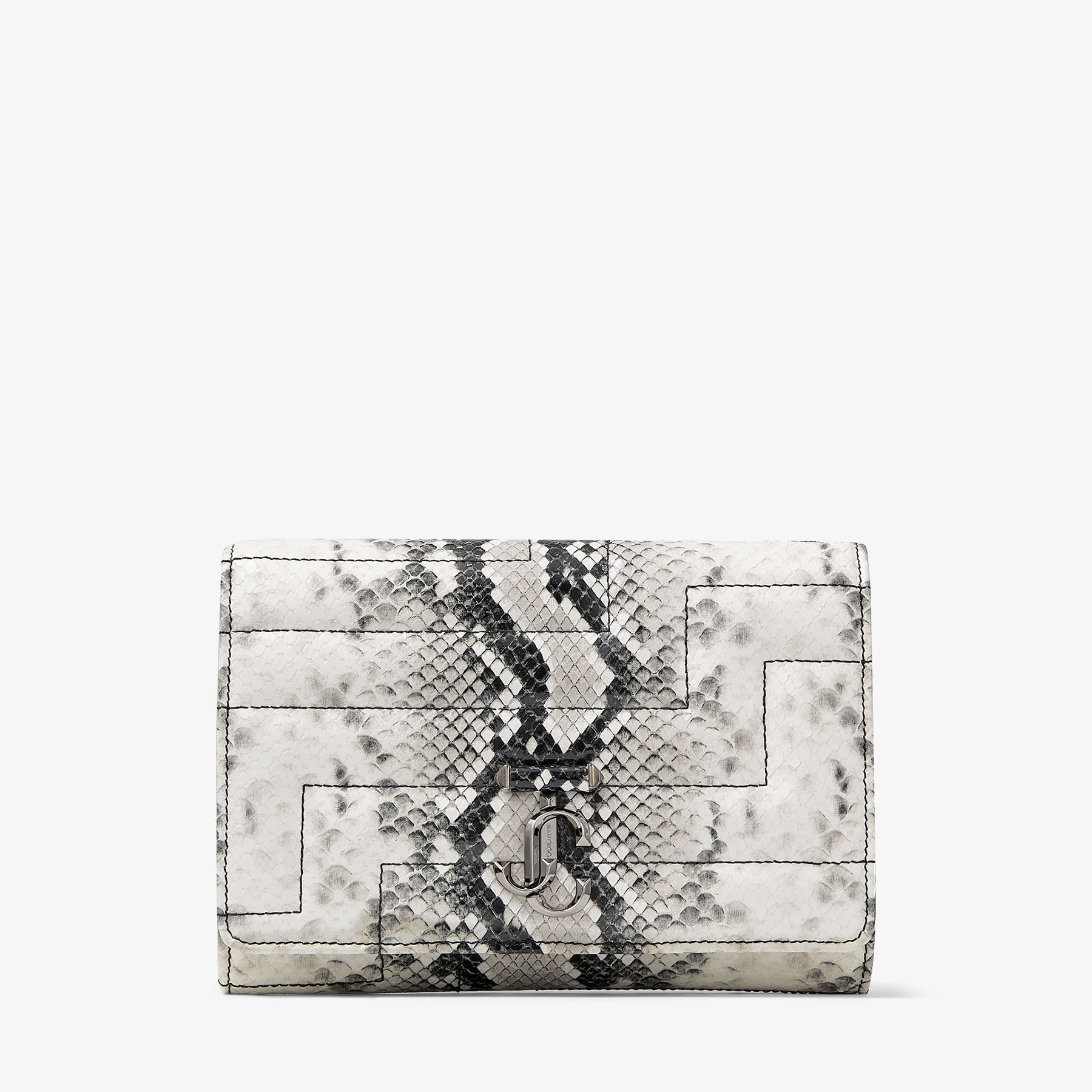 Avenue Clutch | Roccia Snake Print Clutch | JIMMY CHOO