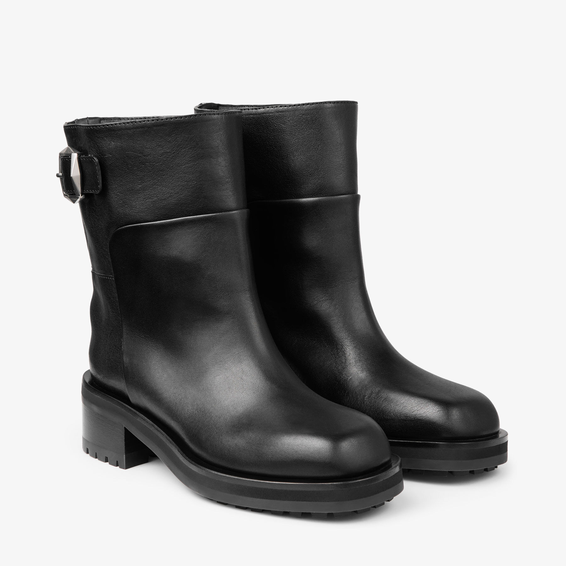Brooklyn Ankle Boot 50 | Black Leather Ankle Boots | JIMMY CHOO