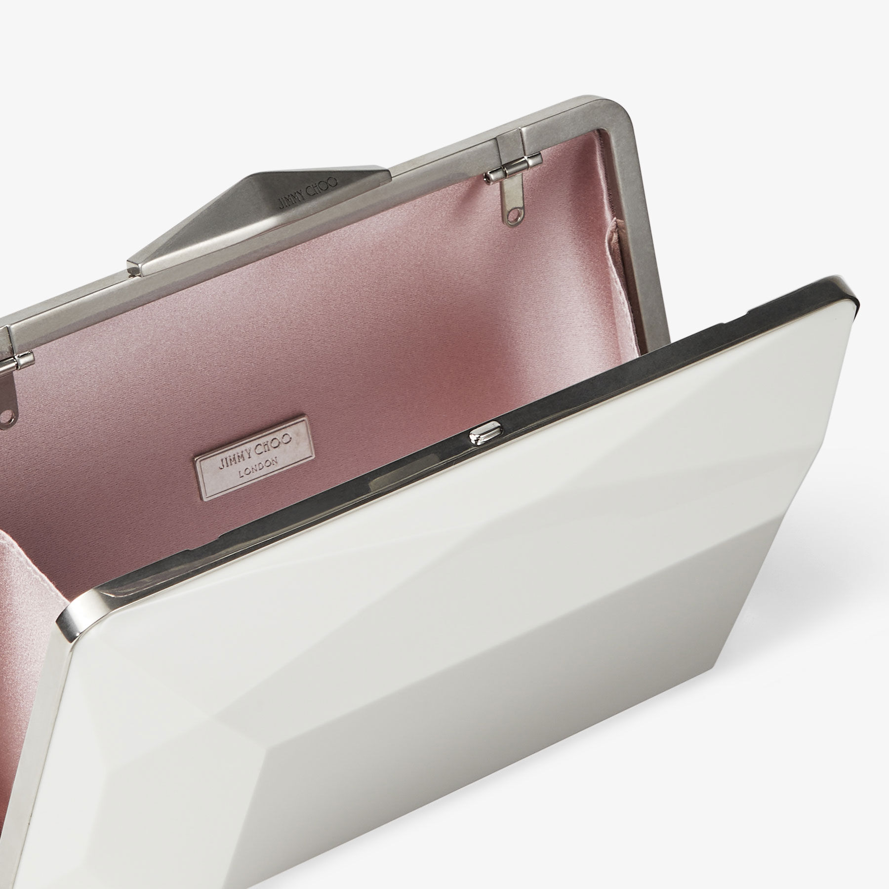 Diamond Box Clutch | Black and White Bi-Colour Acrylic Box Clutch Bag ...