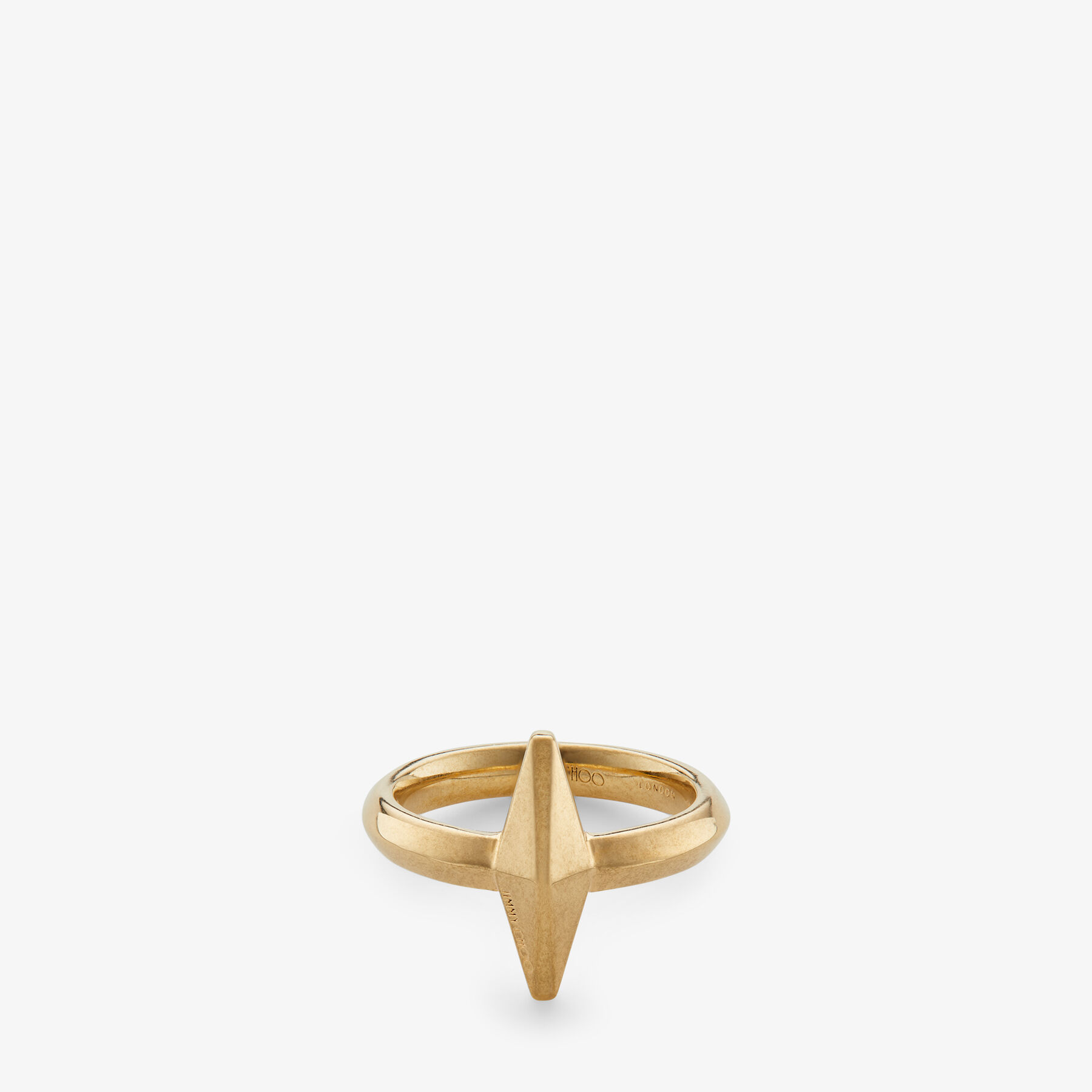 DIAMOND RING | Gold-Finish Ring | New Collection | JIMMY CHOO