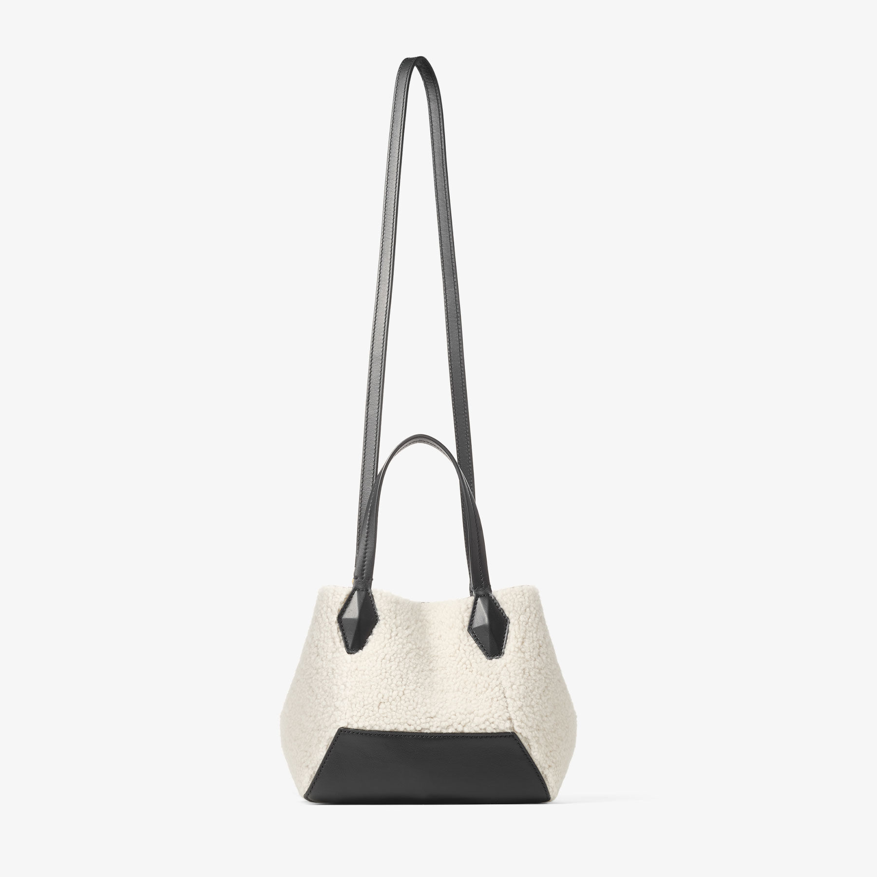 Diamond |Natural Shearling Tote Bag | JIMMY CHOO