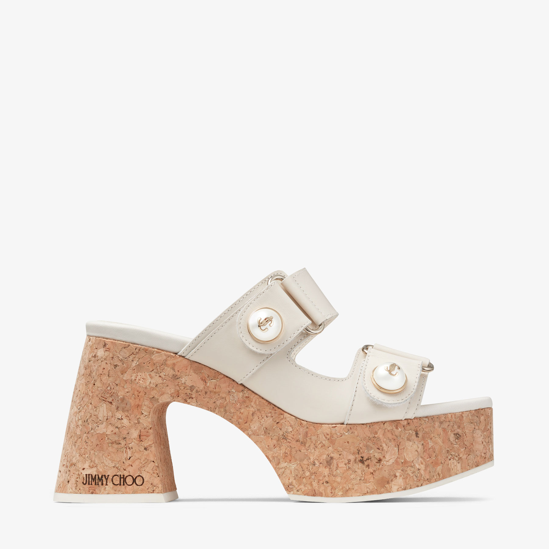 Fayence Wedge 95|Latte Leather Wedge| JIMMY CHOO UK