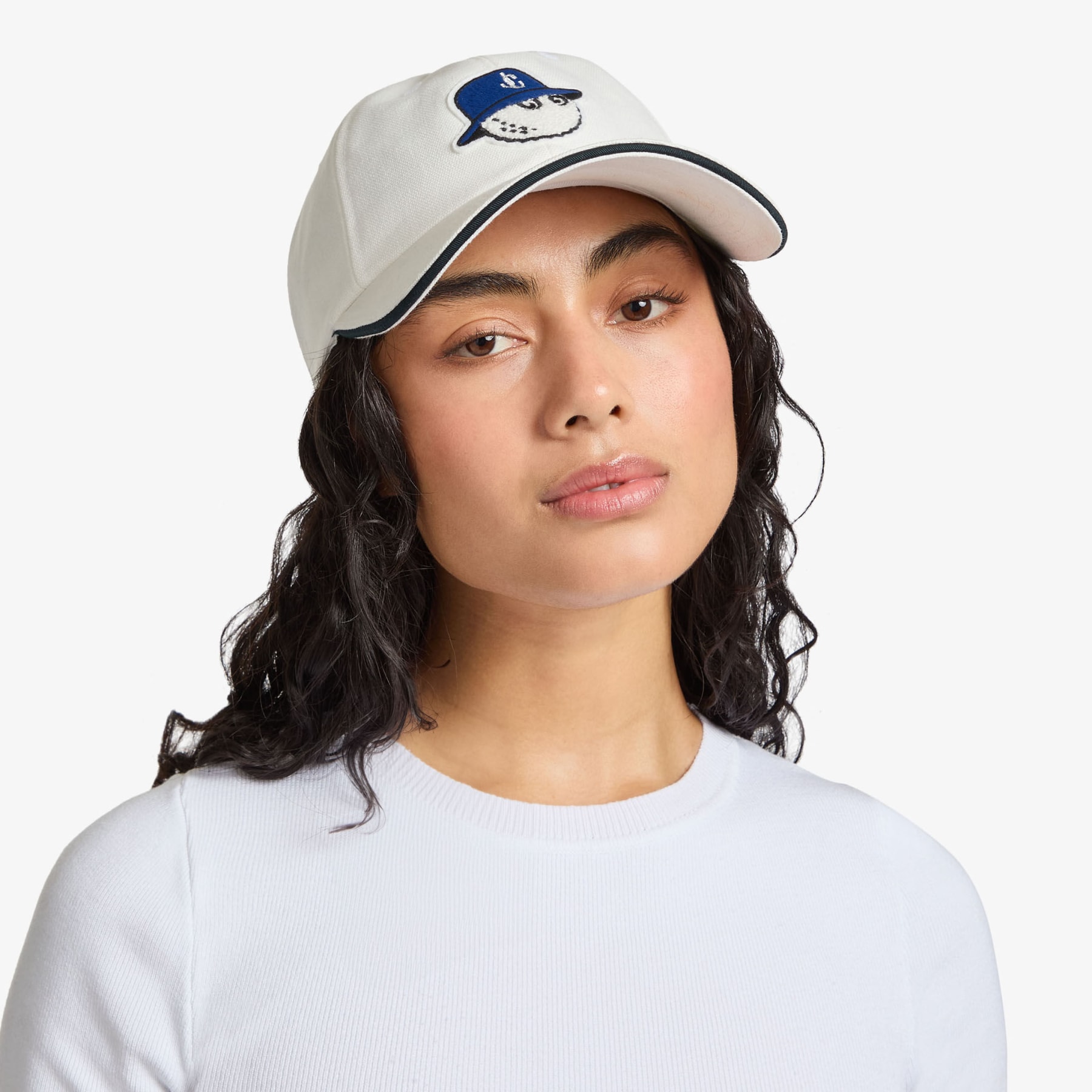 Jimmy Choo / Malbon Cap | Latte Embroidered Cotton Cap | Jimmy Choo ...