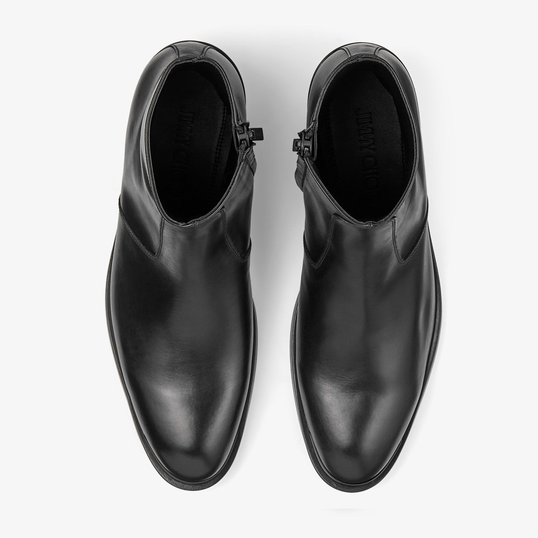 Sammy/M | Black Calf Leather Ankle Boots | New Collection | JIMMY CHOO