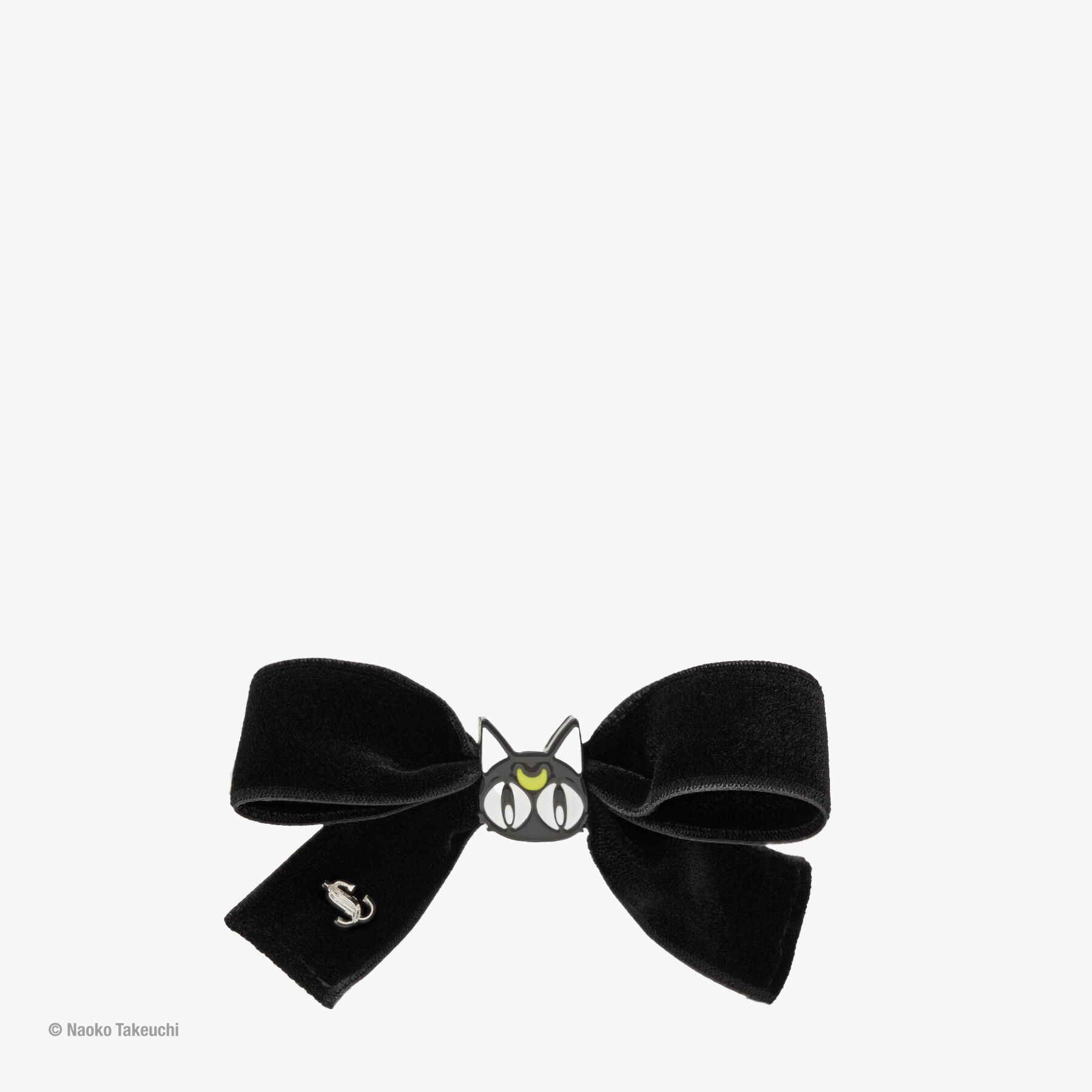 Luna Hair Slide | Black Velvet Luna Hair Slide | JIMMY CHOO