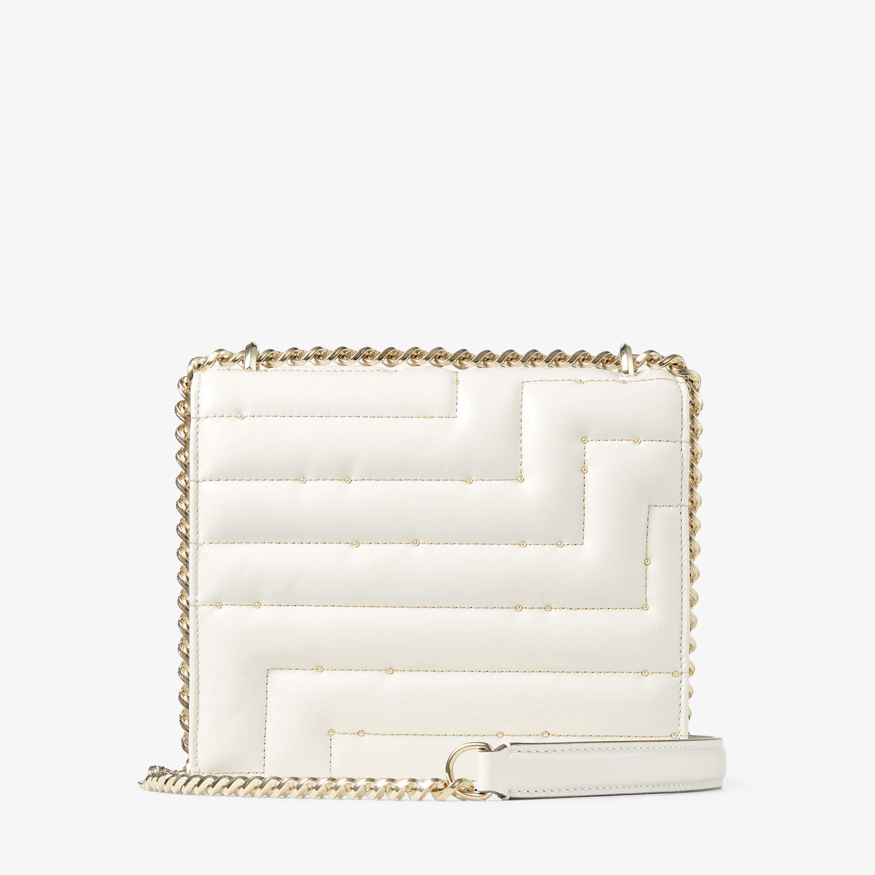 AVENUE SHOULDER | Latte Avenue Nappa Leather Shoulder Bag with JC ...