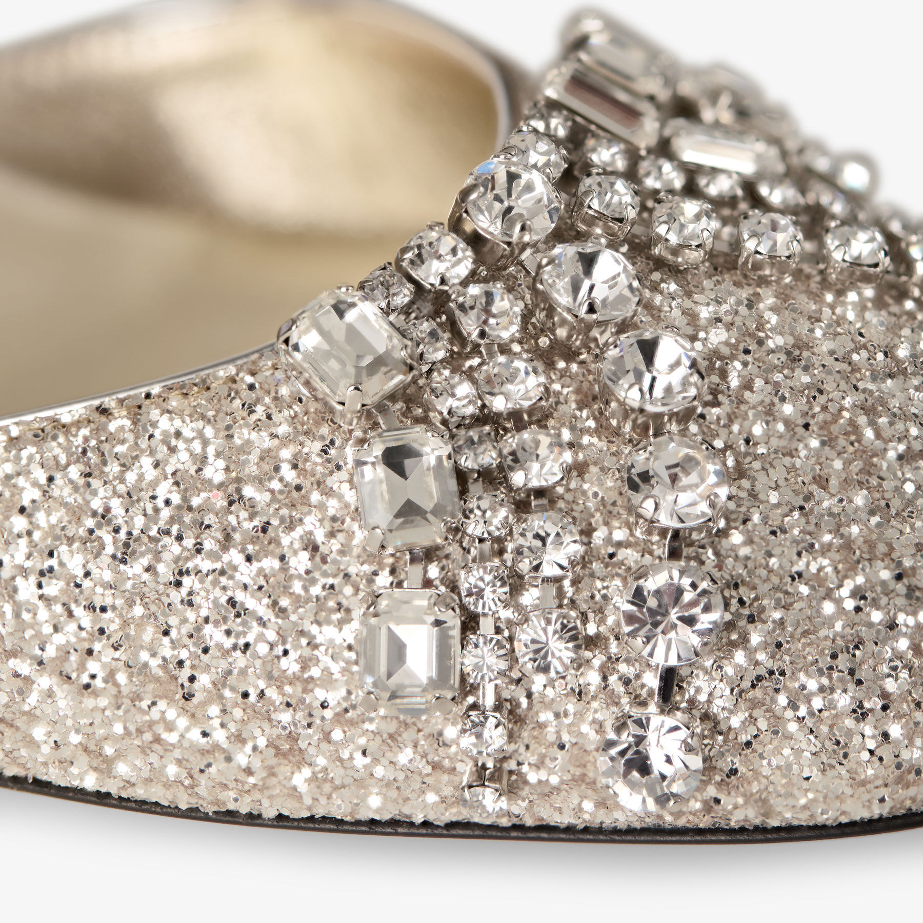 Verity/BH 45 | Sand Glitter Fabric Pumps | JIMMY CHOO