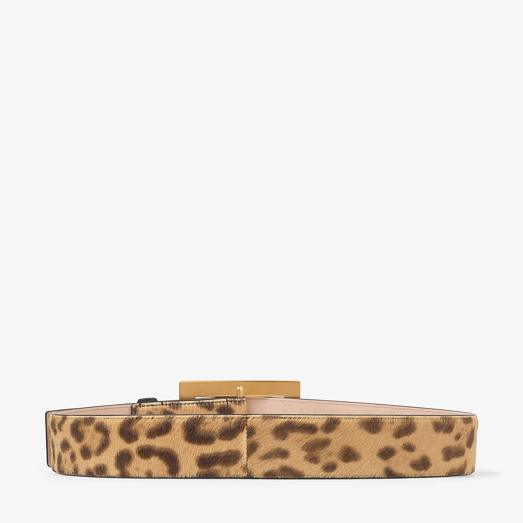 Arlie | Cinturón en piel de potro de tonos naturales con estampado de ...