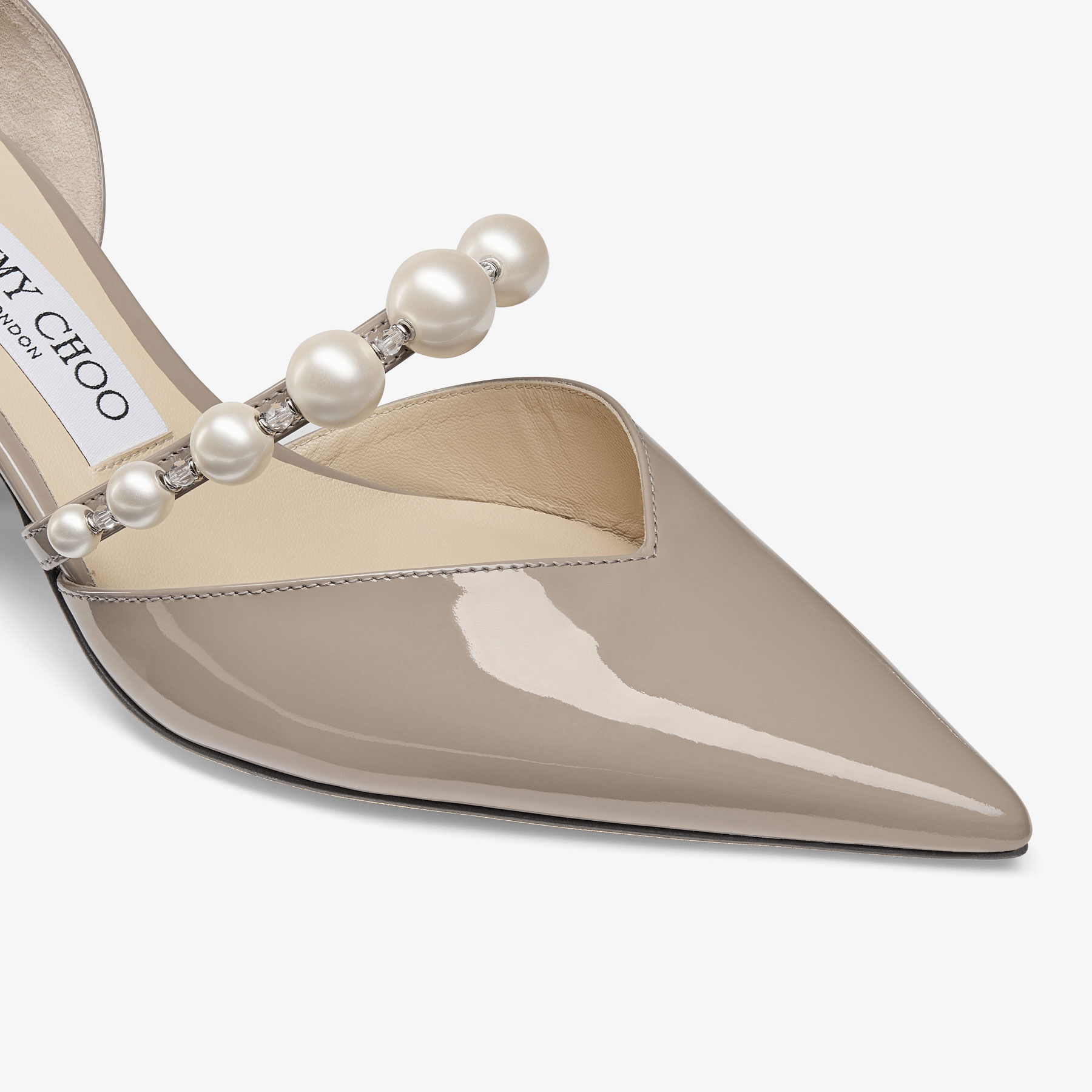 Aurelie 65 | Taupe Patent Leather Pumps | JIMMY CHOO