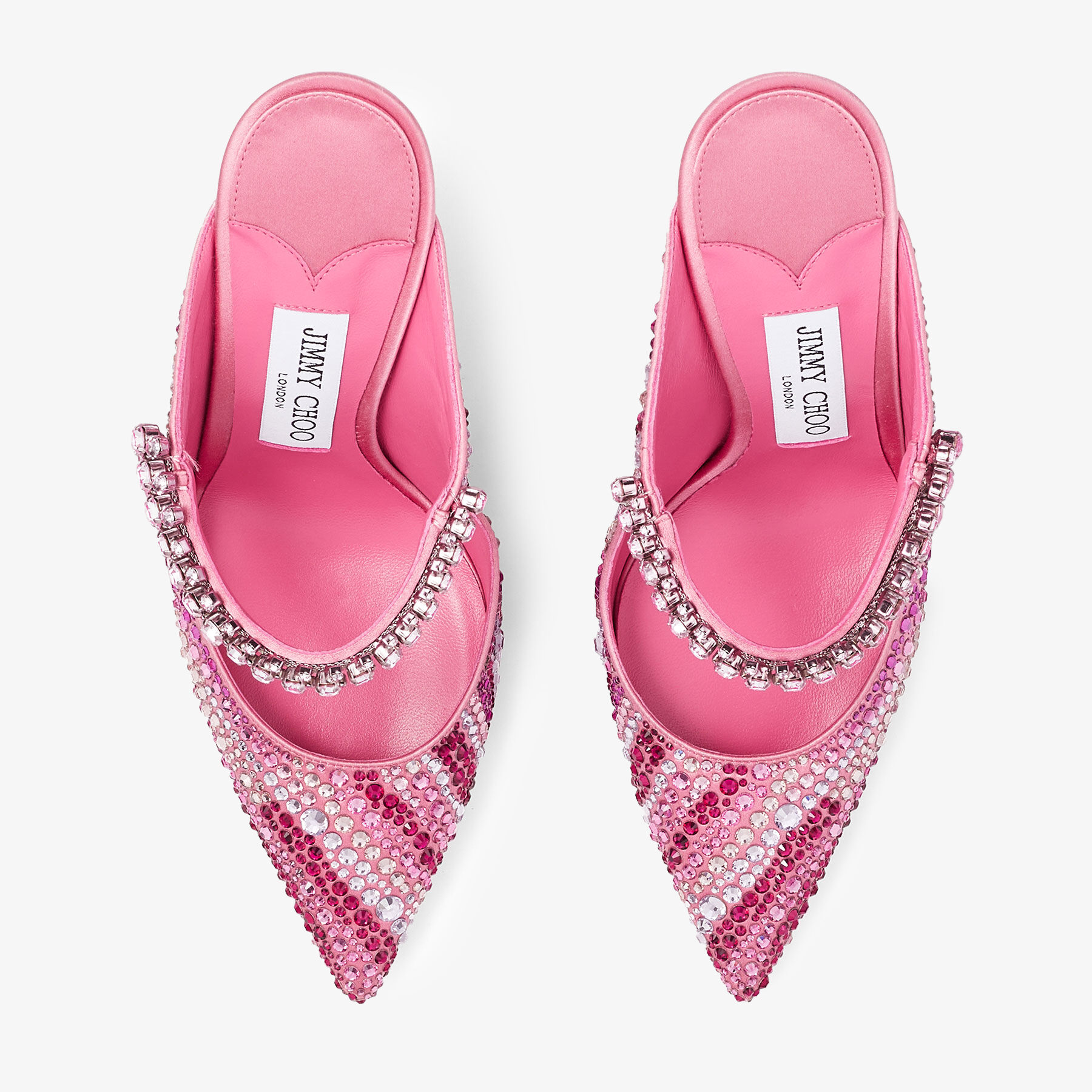 Bing 100 | Candy Pink Mix Satin Pumps | JIMMY CHOO