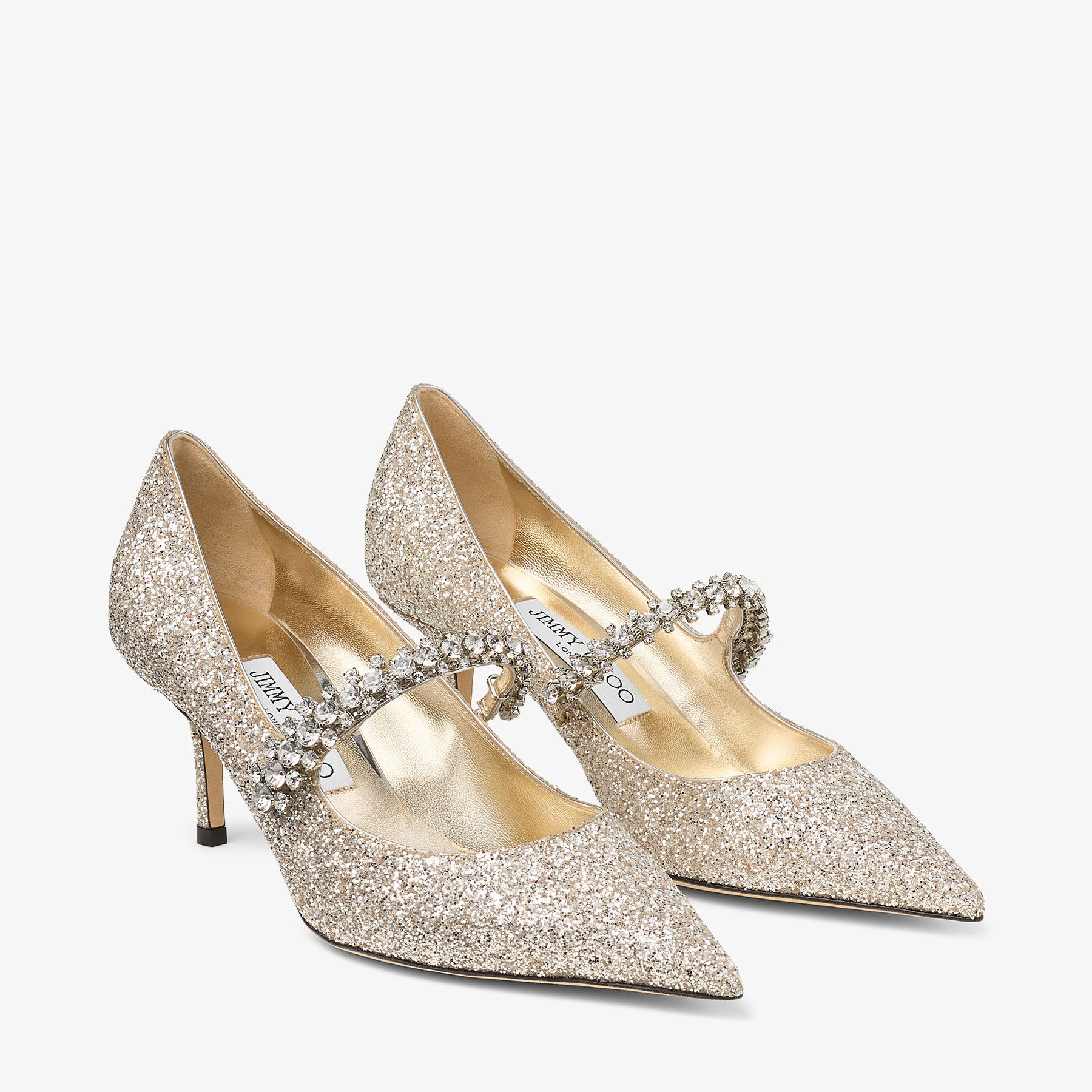 Bing Pump 65 | Sand Glitter Fabric Pumps | JIMMY CHOO AU