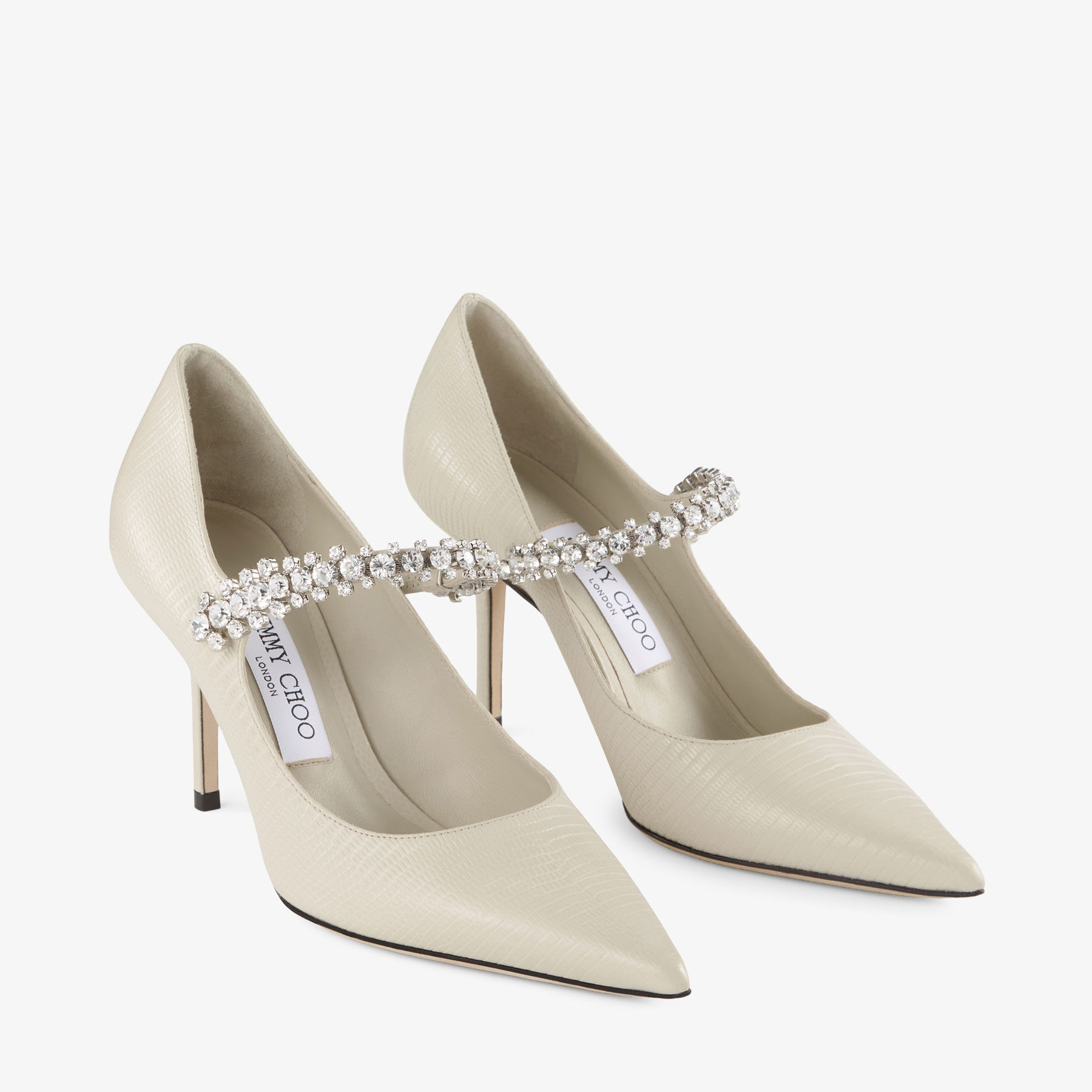 Bing Pump 85 | Bamboo Lizard Printed Leather Pumps | JIMMY CHOO AU