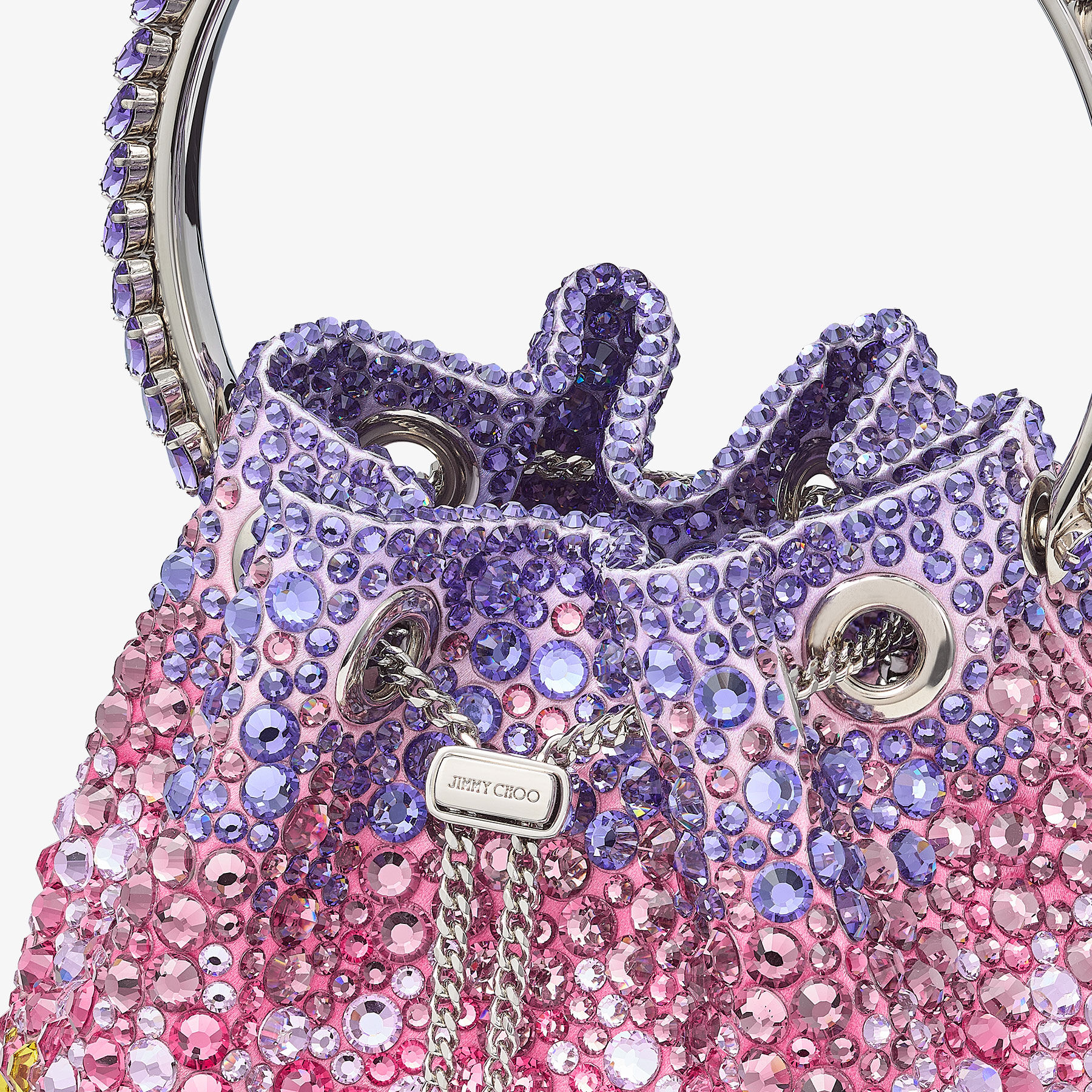 Bon Bon|Sunset Mix Satin Crystal Bag| JIMMY CHOO