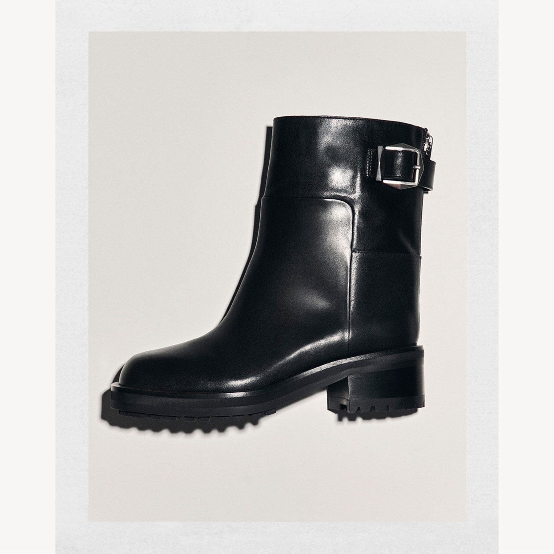 Brooklyn Ankle Boot 50 | Black Leather Ankle Boots | JIMMY CHOO