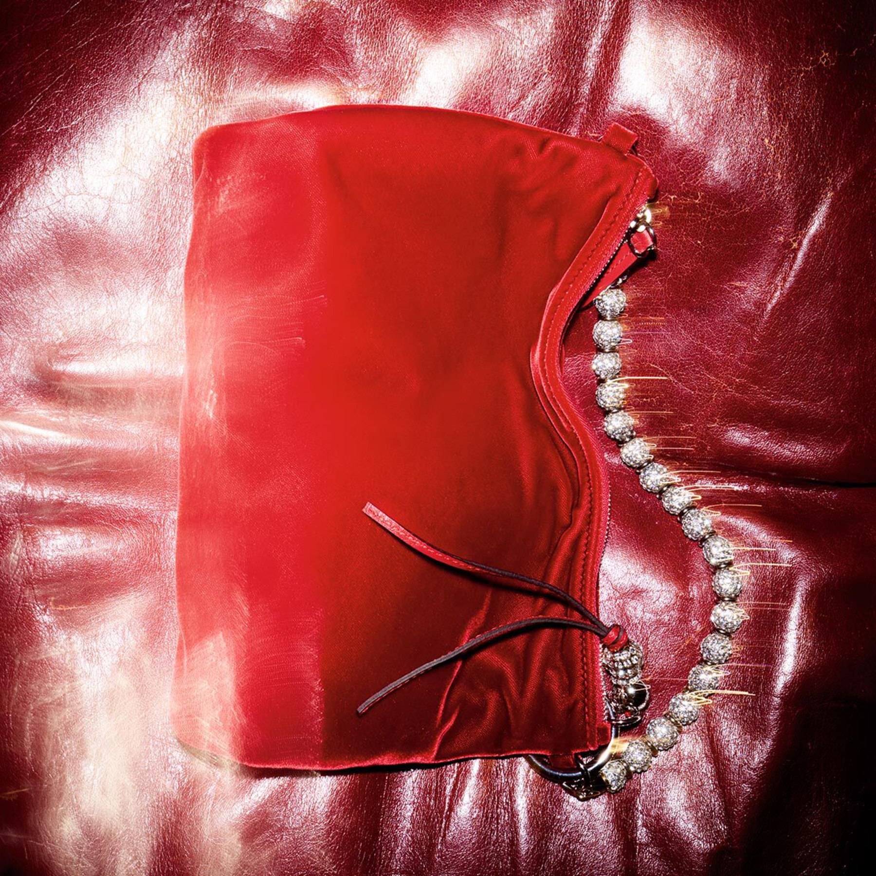 Callie | Ruby Red Velvet Clutch Bag | JIMMY CHOO