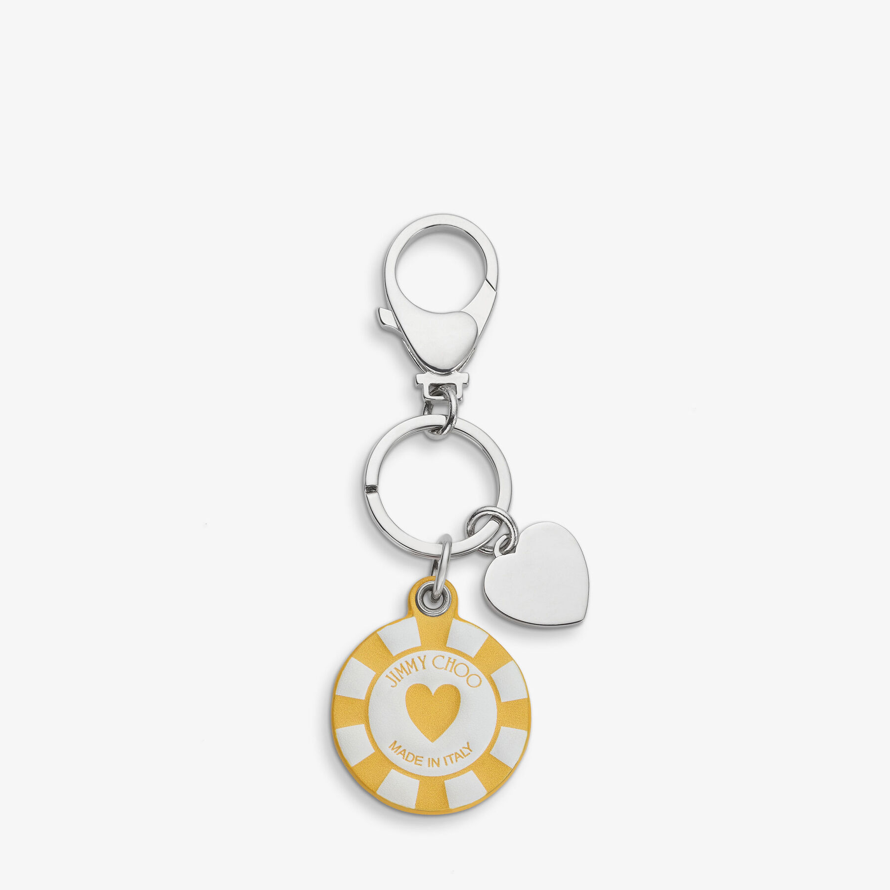 Sunbleach Leather Casino Chip | Bag Charm | JIMMY CHOO