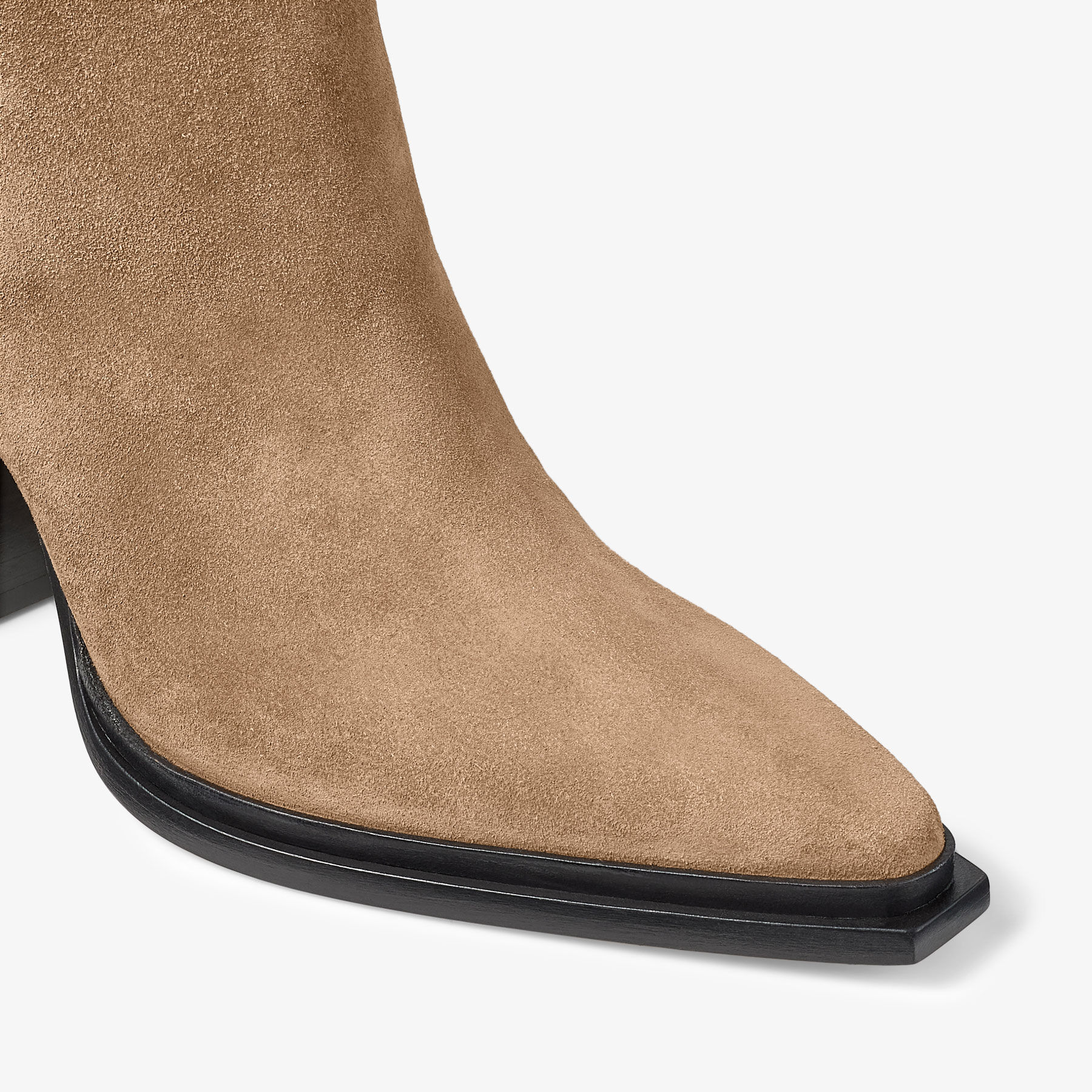 Cece 80 | Rattan Velvet Suede Boots | JIMMY CHOO