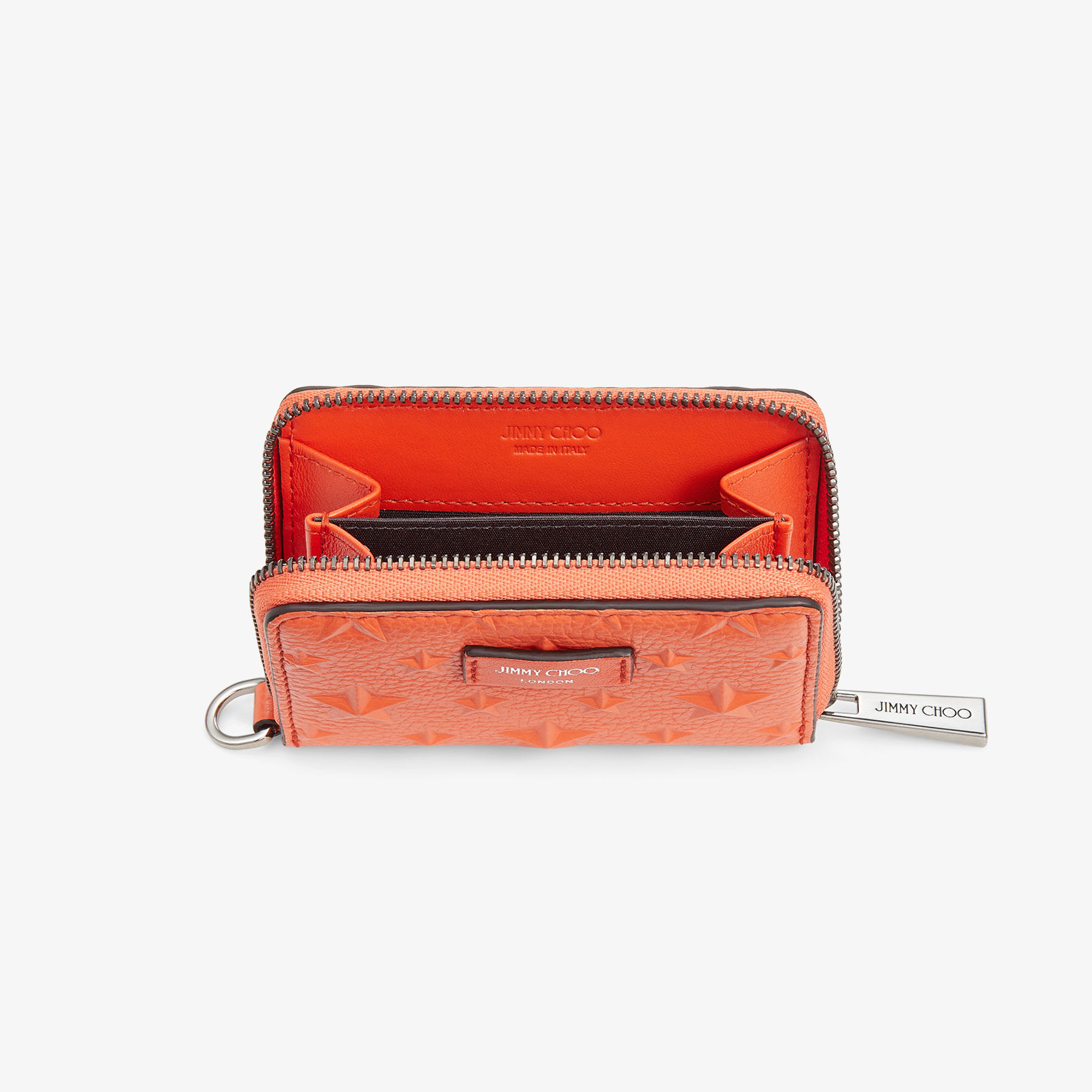 Danny | Orange Embossed Leather SLG | JIMMY CHOO