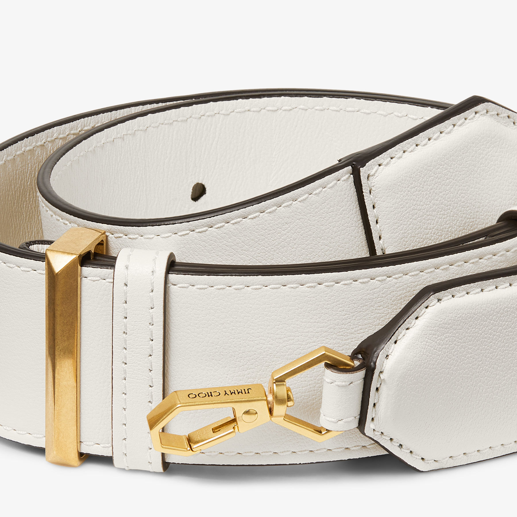 Diamond | White Leather Bag Strap | New Collection| JIMMY CHOO AU