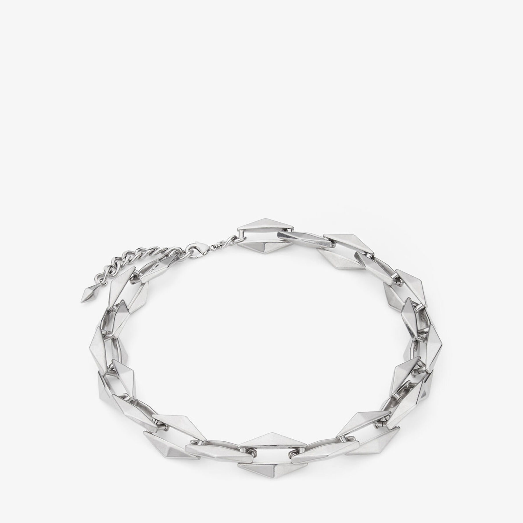 Diamond Chain Necklace| Silver Finish Necklace| JIMMY CHOO