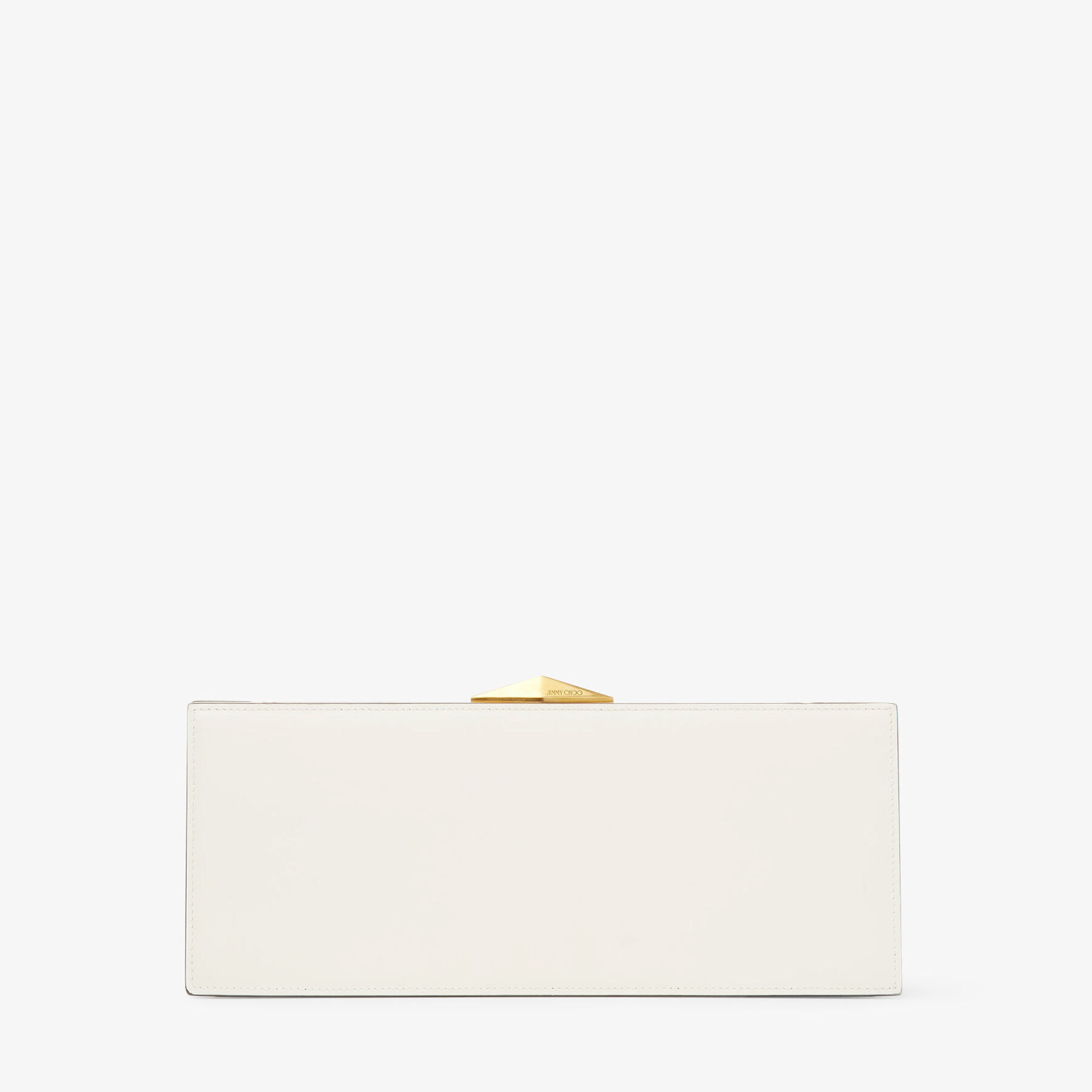 Pochette de soirée DIAMOND COCKTAIL en cuir box latte