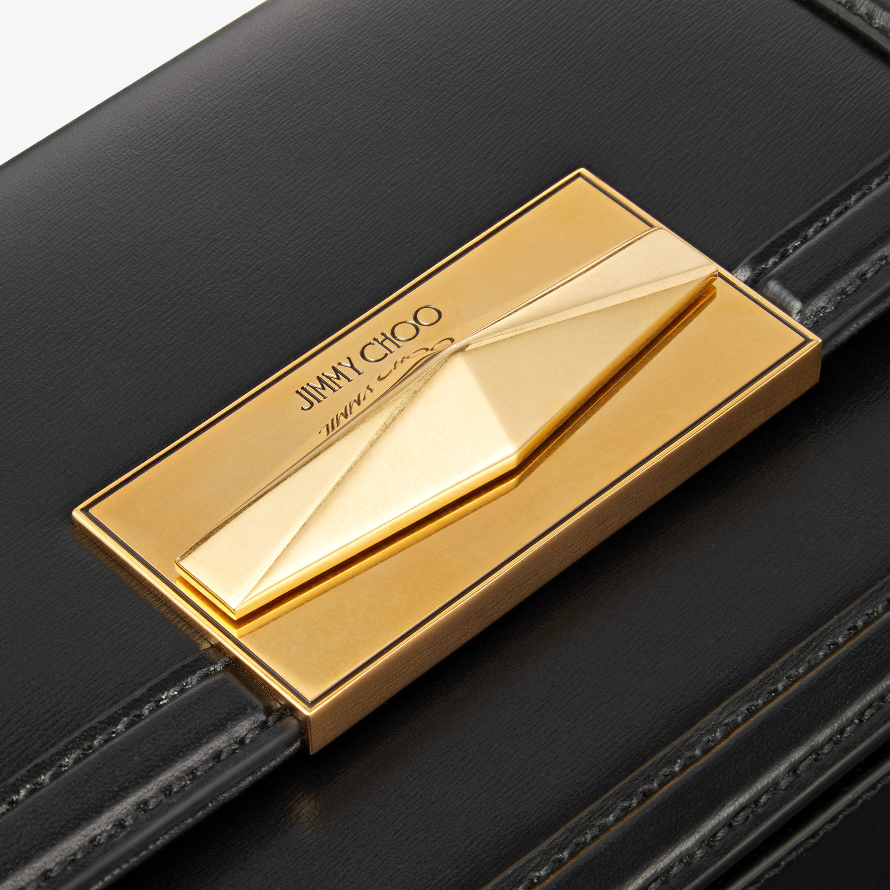 DIAMOND CROSSBODY | Black Box Calf Leather Crossbody Bag | Autumn ...