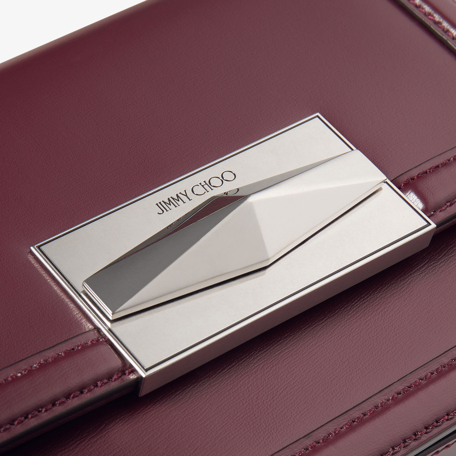 Diamond Crossbody | Garnet Calf Leather Cross Body | JIMMY CHOO