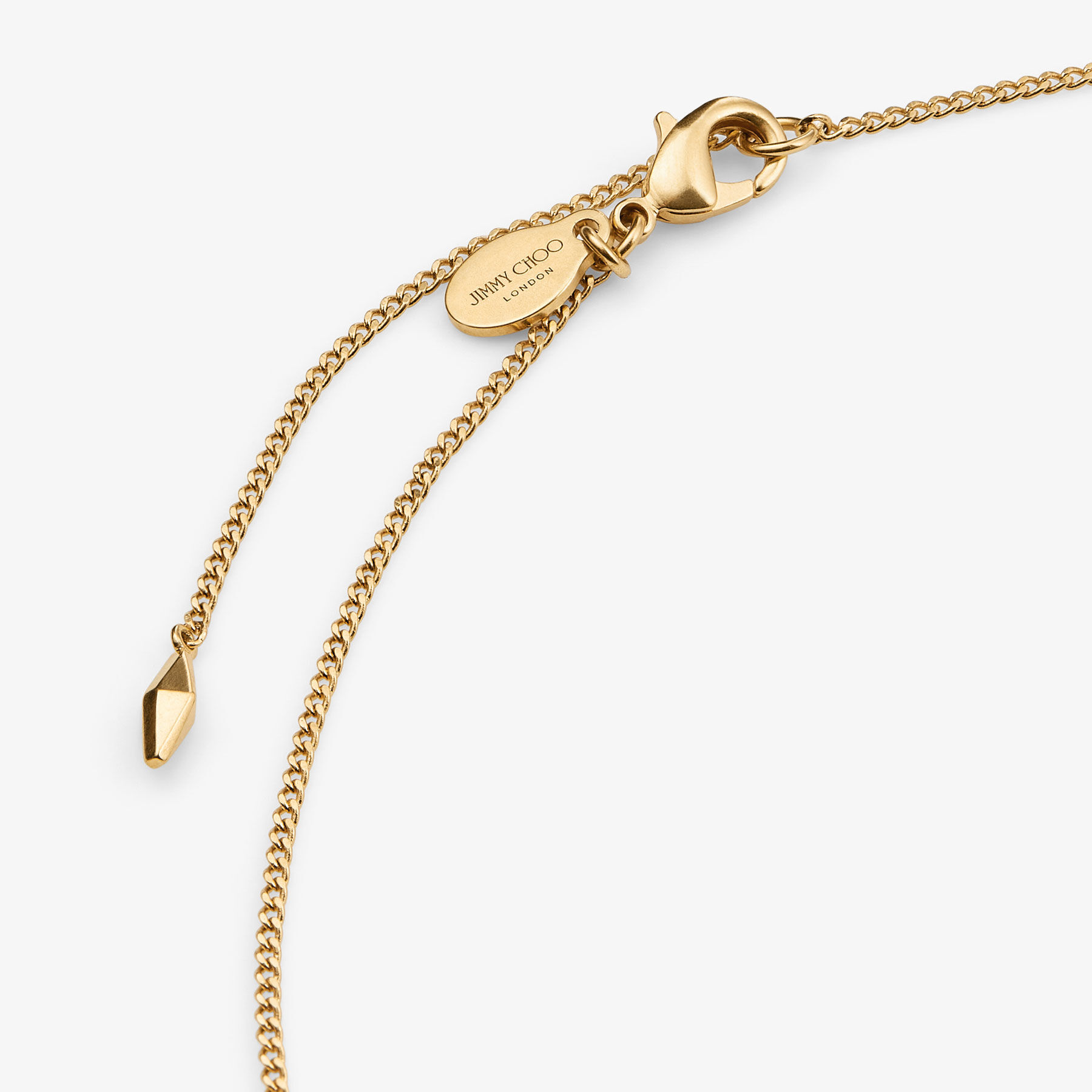 DIAMOND JC CHAIN | Gold-Finish JC Chain Necklace | New Collection | JIMMY CHOO AU