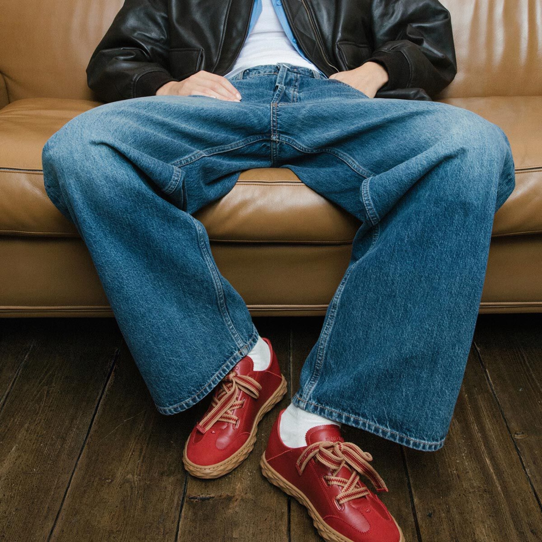 Diamond Light Flex/F | Ruby Red Leather Trainers | JIMMY CHOO