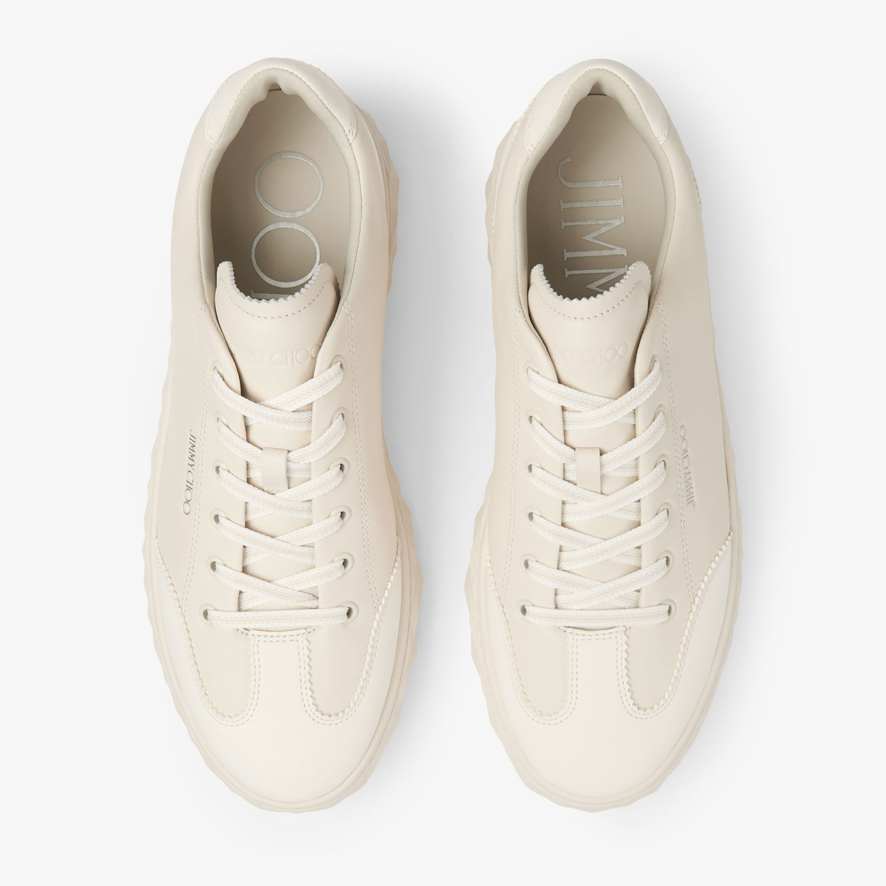Diamond Light Flex/M | Latte Leather Trainers | JIMMY CHOO