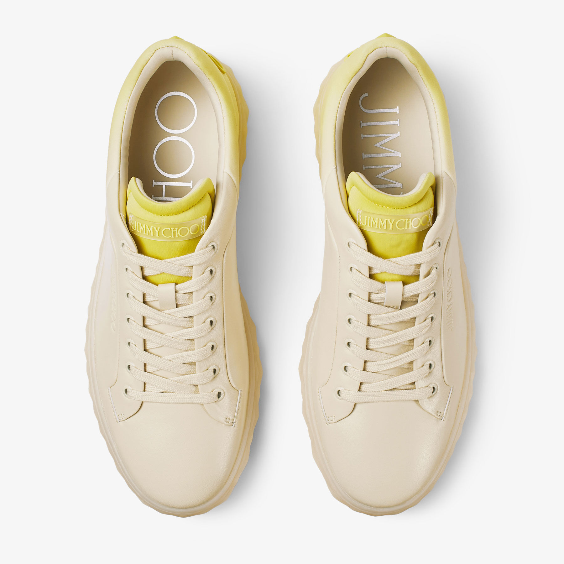 Diamond Light/M ll|竹绿色皮革运动鞋| JIMMY CHOO ROA