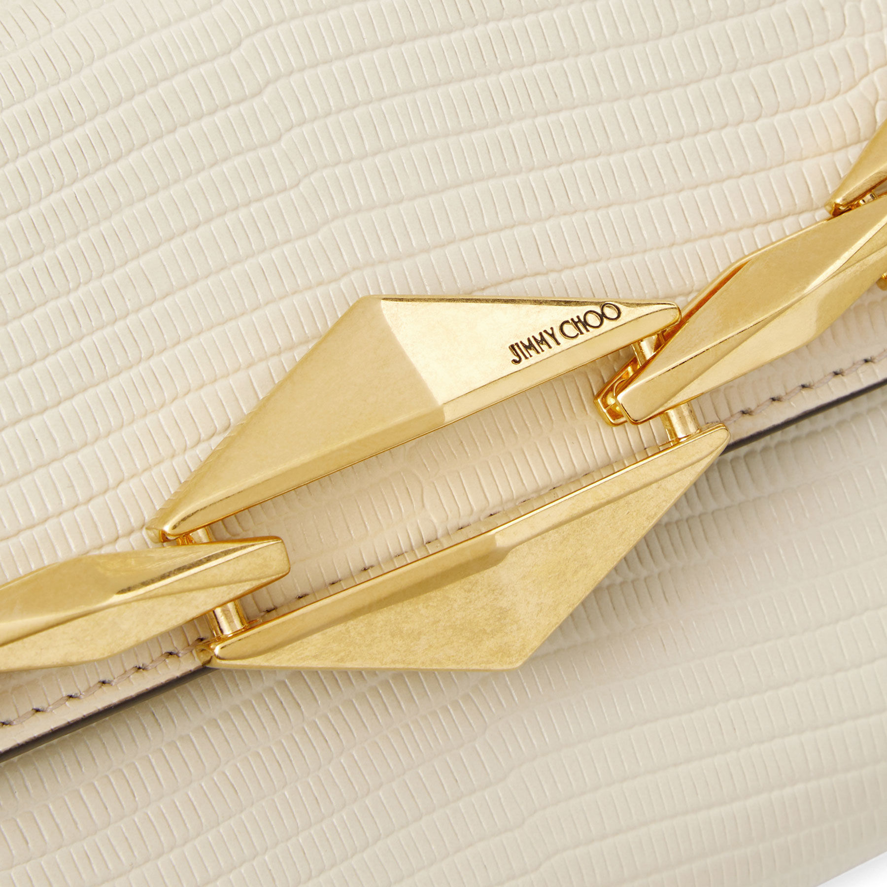 Diamond Shoulder | Bamboo Lizard Print Mini Bag | JIMMY CHOO