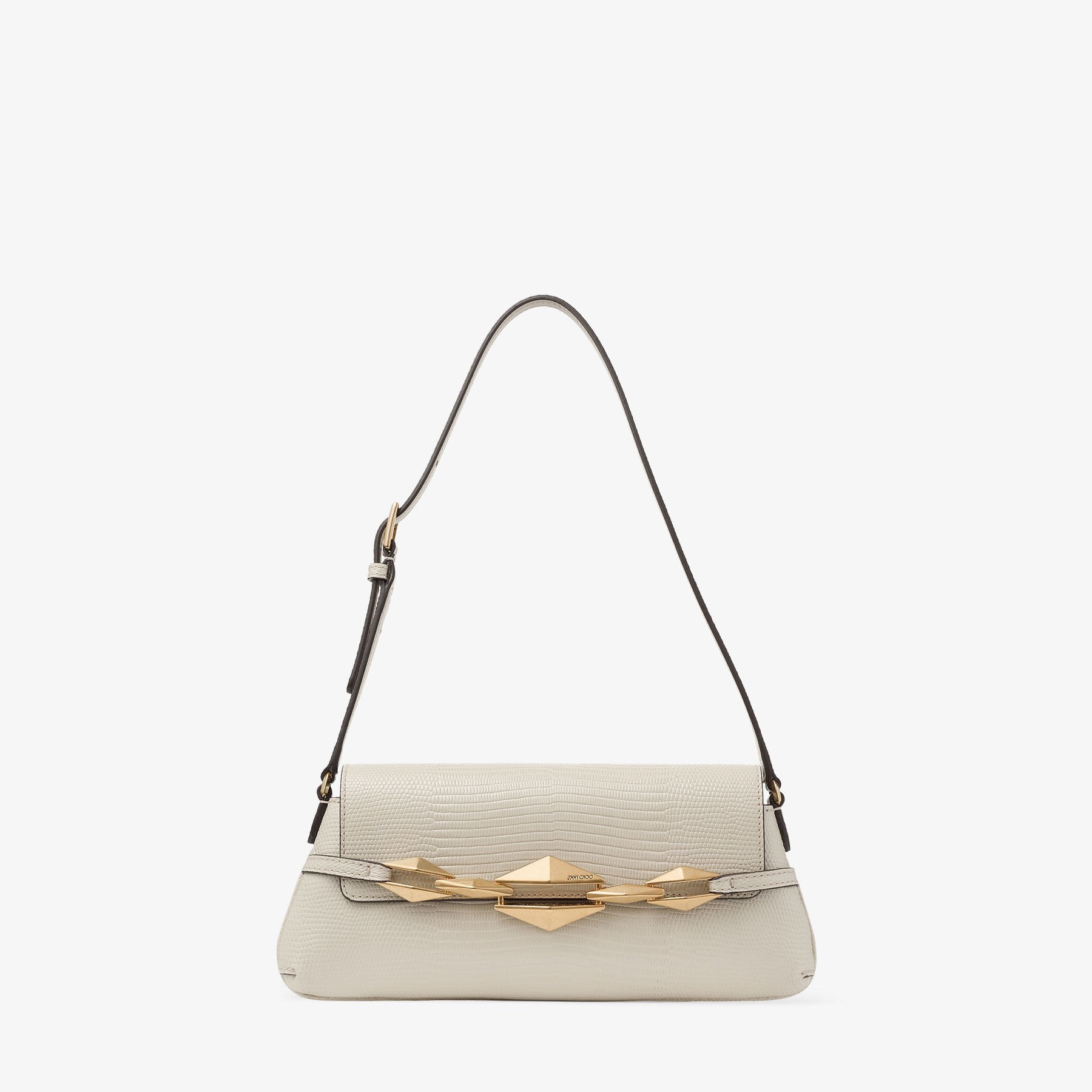 Diamond Shoulder | Bamboo Lizard Print Mini Bag | JIMMY CHOO