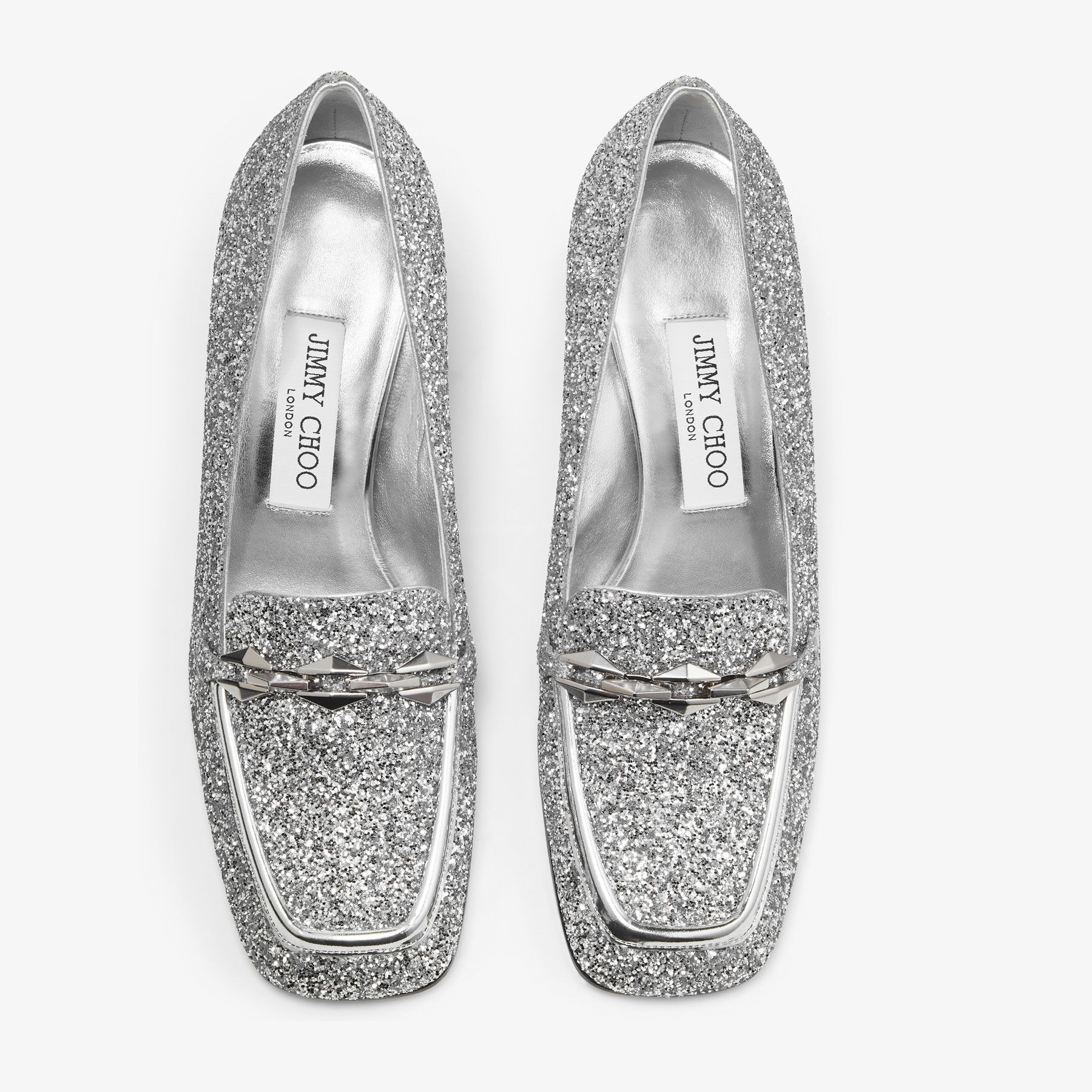 Diamond Tilda 65|Silver Glitter Fabric Pumps| JIMMY CHOO AU