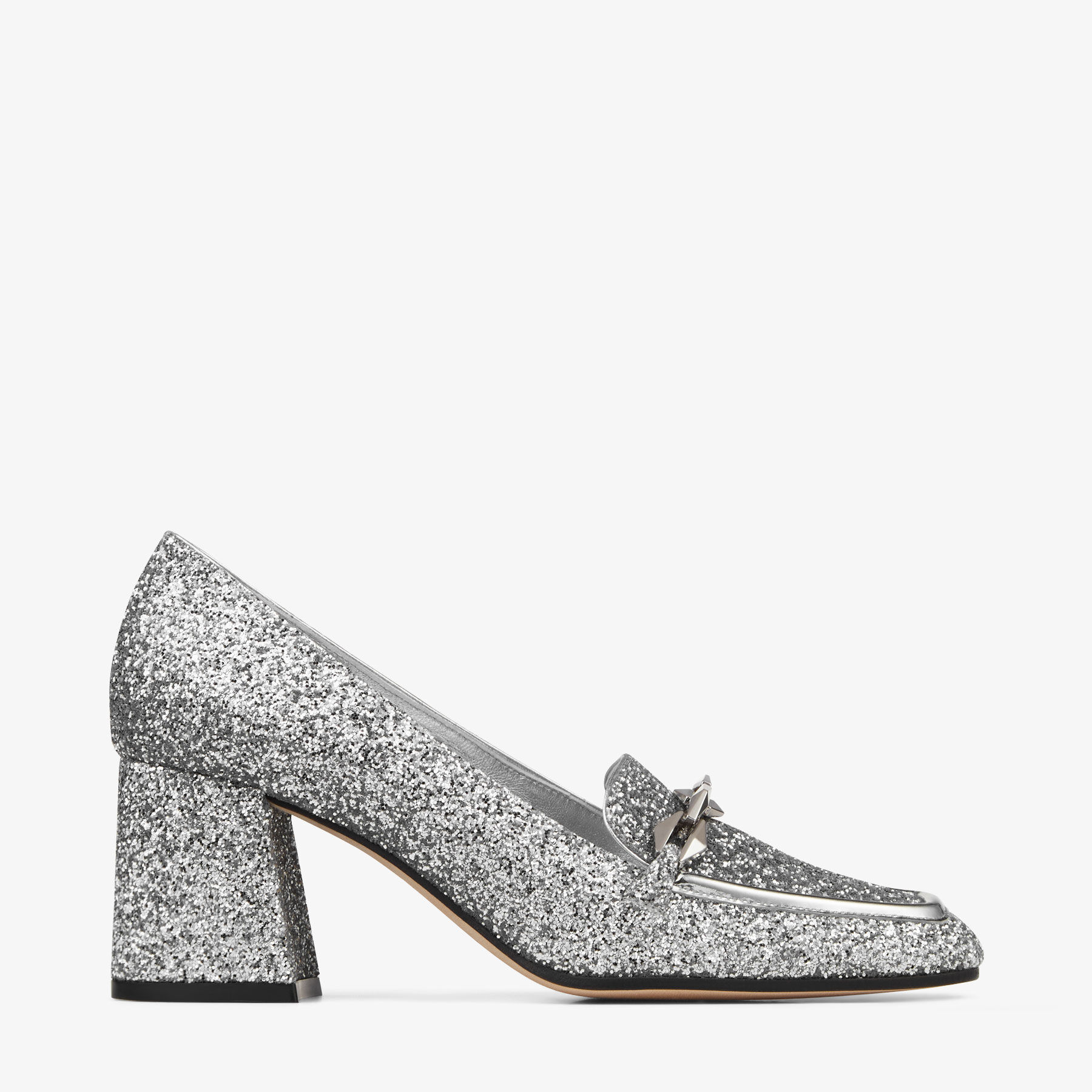 Diamond Tilda 65|Silver Glitter Fabric Pumps| JIMMY CHOO AU
