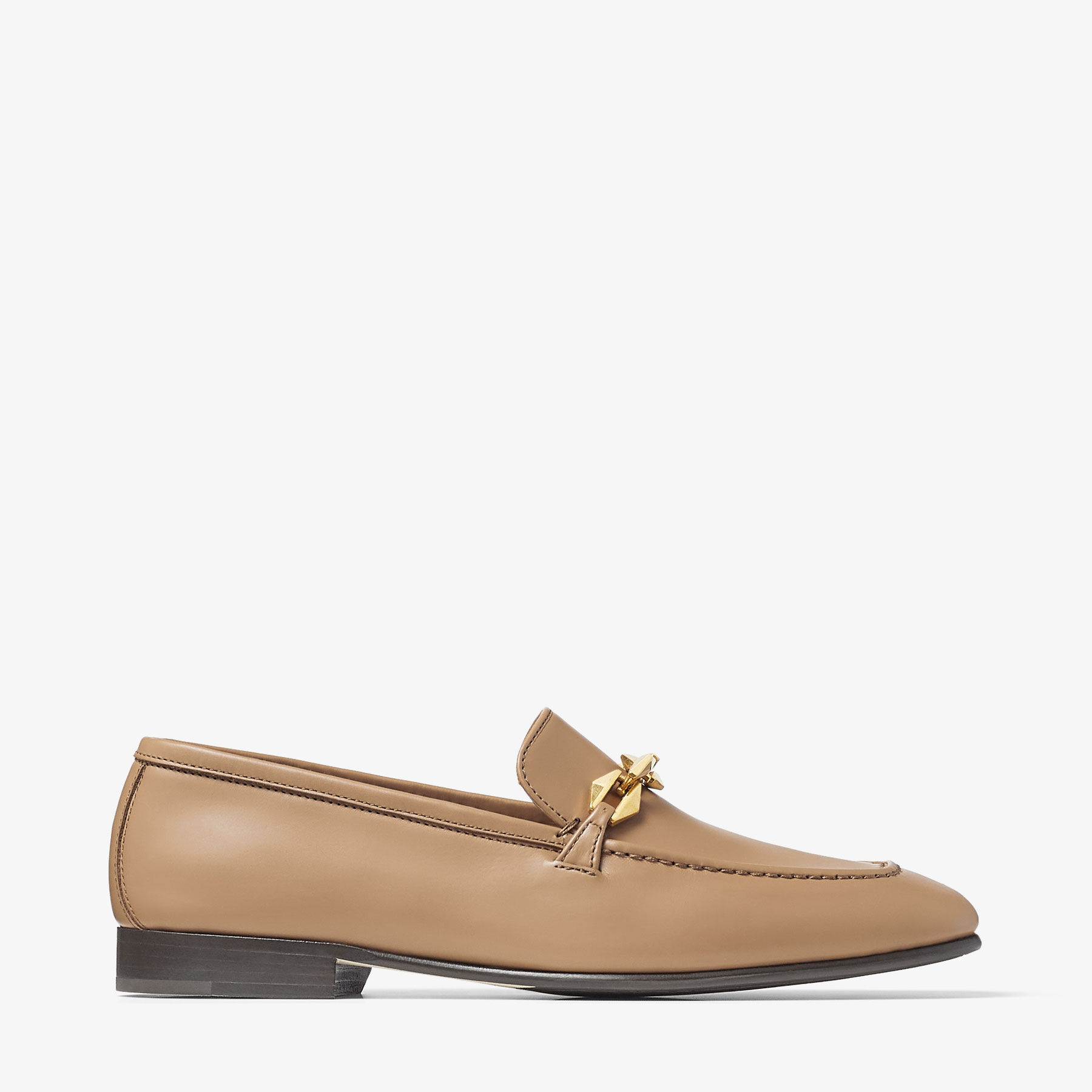 Diamond Tilda Loafer | Mocasines en piel de ternero de color galleta ...