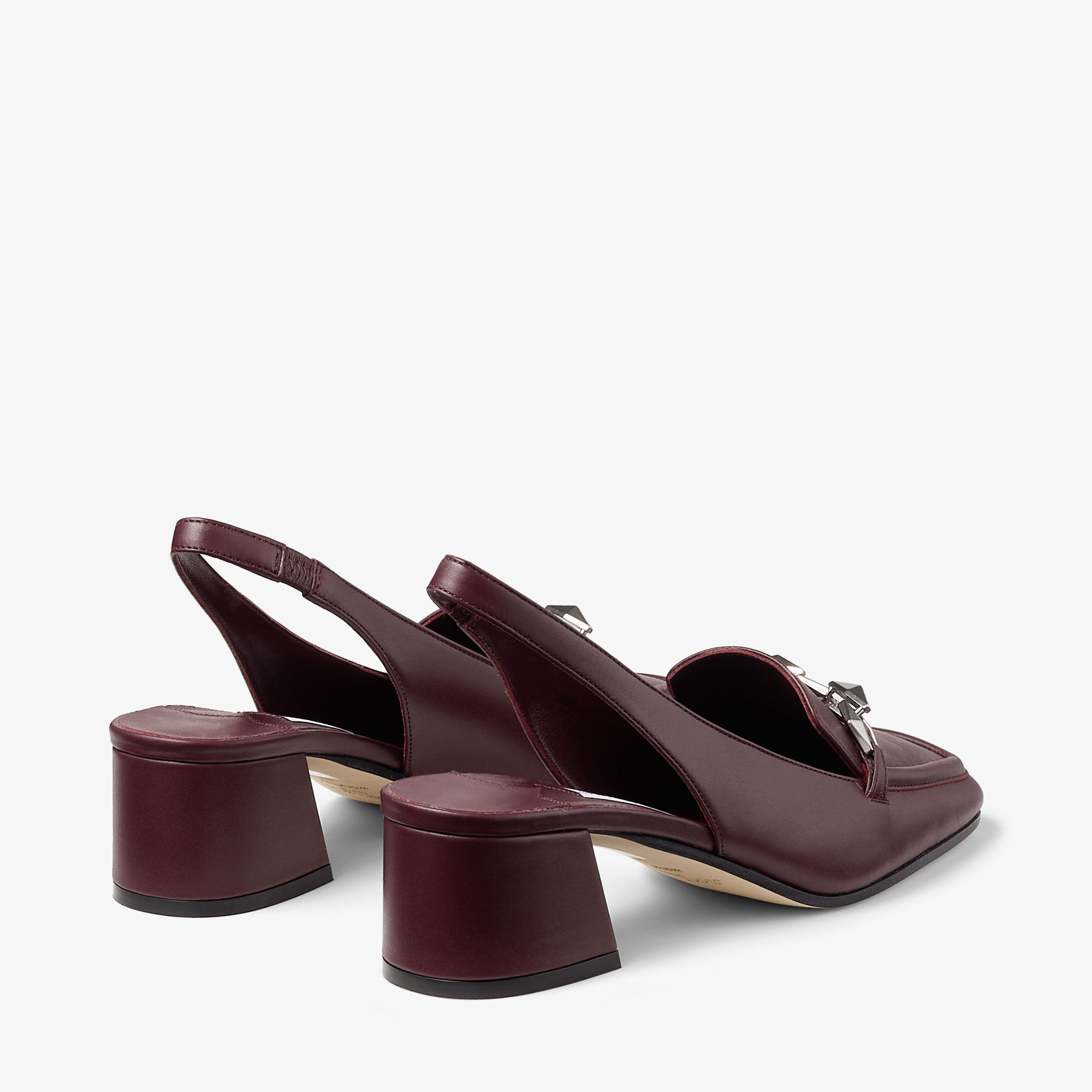 Diamond Tilda Sling Back 45 | Escarpins en cuir garnet | JIMMYCHOO