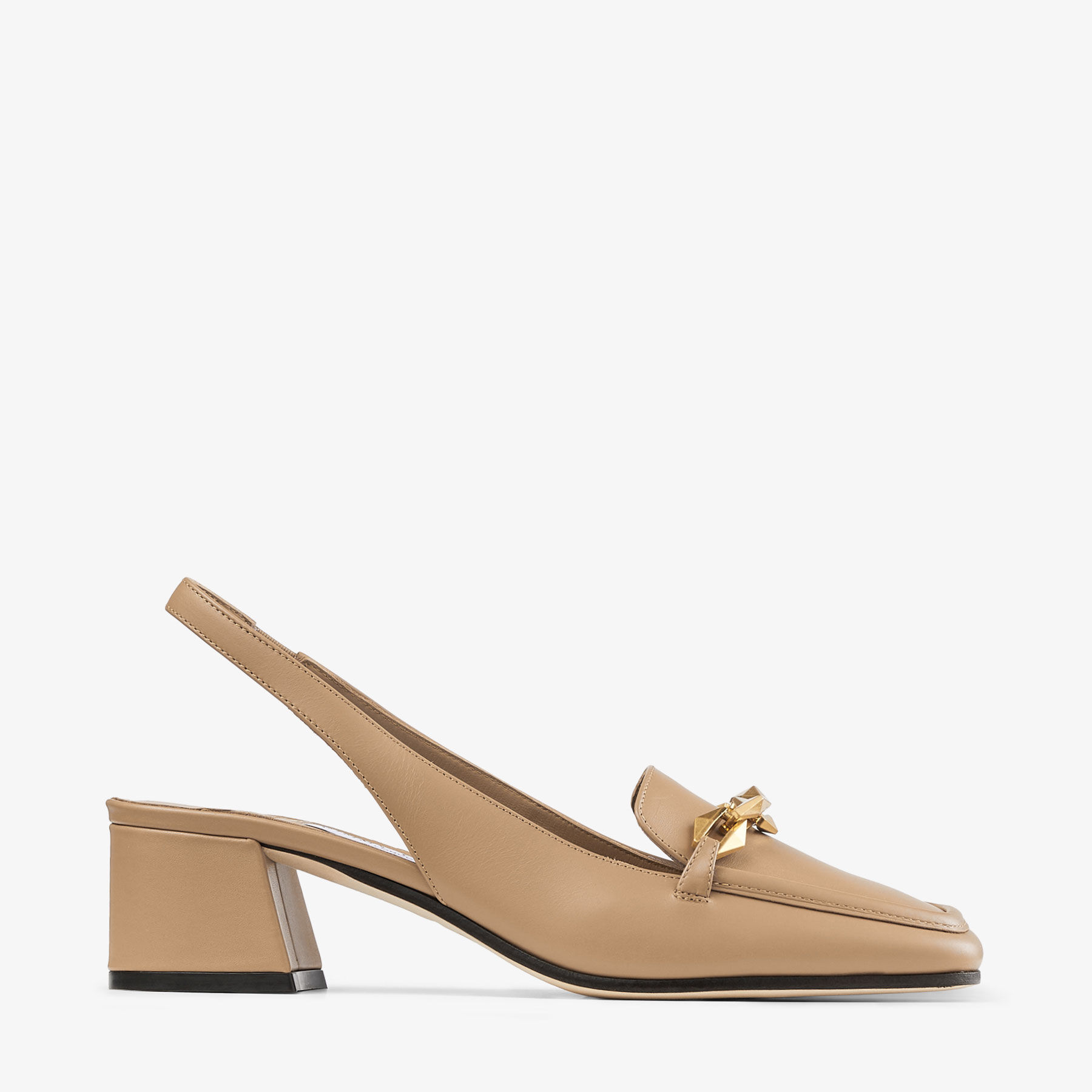 Diamond Tilda Sling Back 45 | Biscuit Calf Leather Sling Back Pumps ...