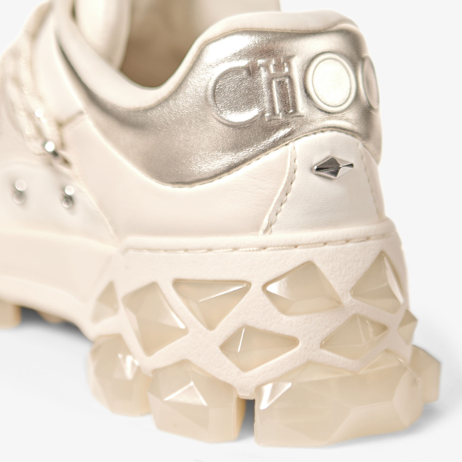 Diamond X II/F | Latte Leather Trainers | JIMMY CHOO